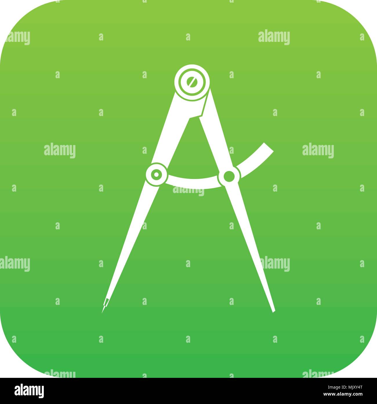 Compass tool icon digital green Stock Vector Image & Art - Alamy