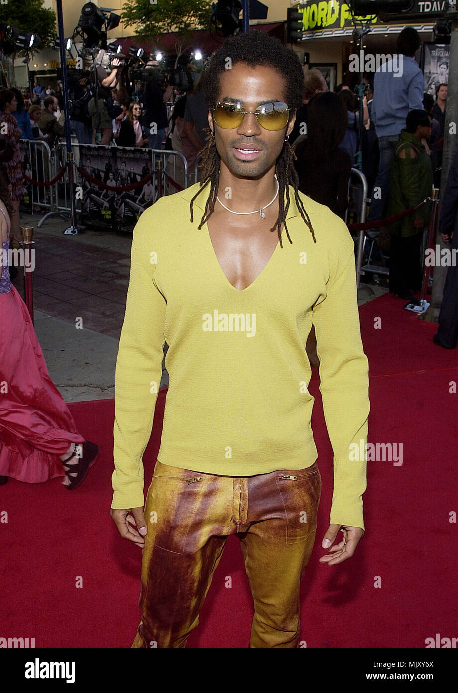 Eric Benet arriving at The "Swordfish" premiere at the Westwood Theatre ...