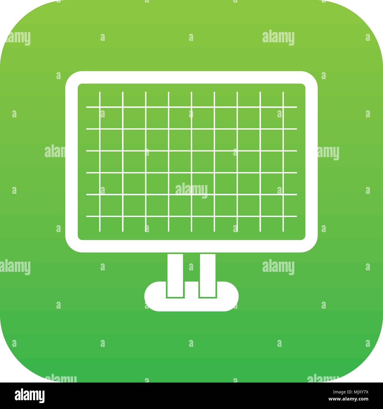 Computer monitor icon digital green Stock Vector Image & Art - Alamy