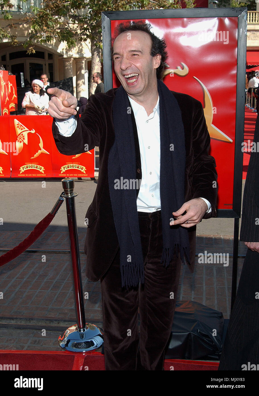 Roberto Benigni arriving at The L..A. Premiere of "Pinocchio" at ...