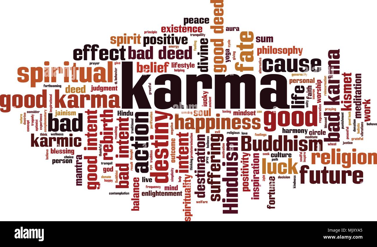 Karma word cloud concept. Vector illustration Stock Vector Image & Art ...