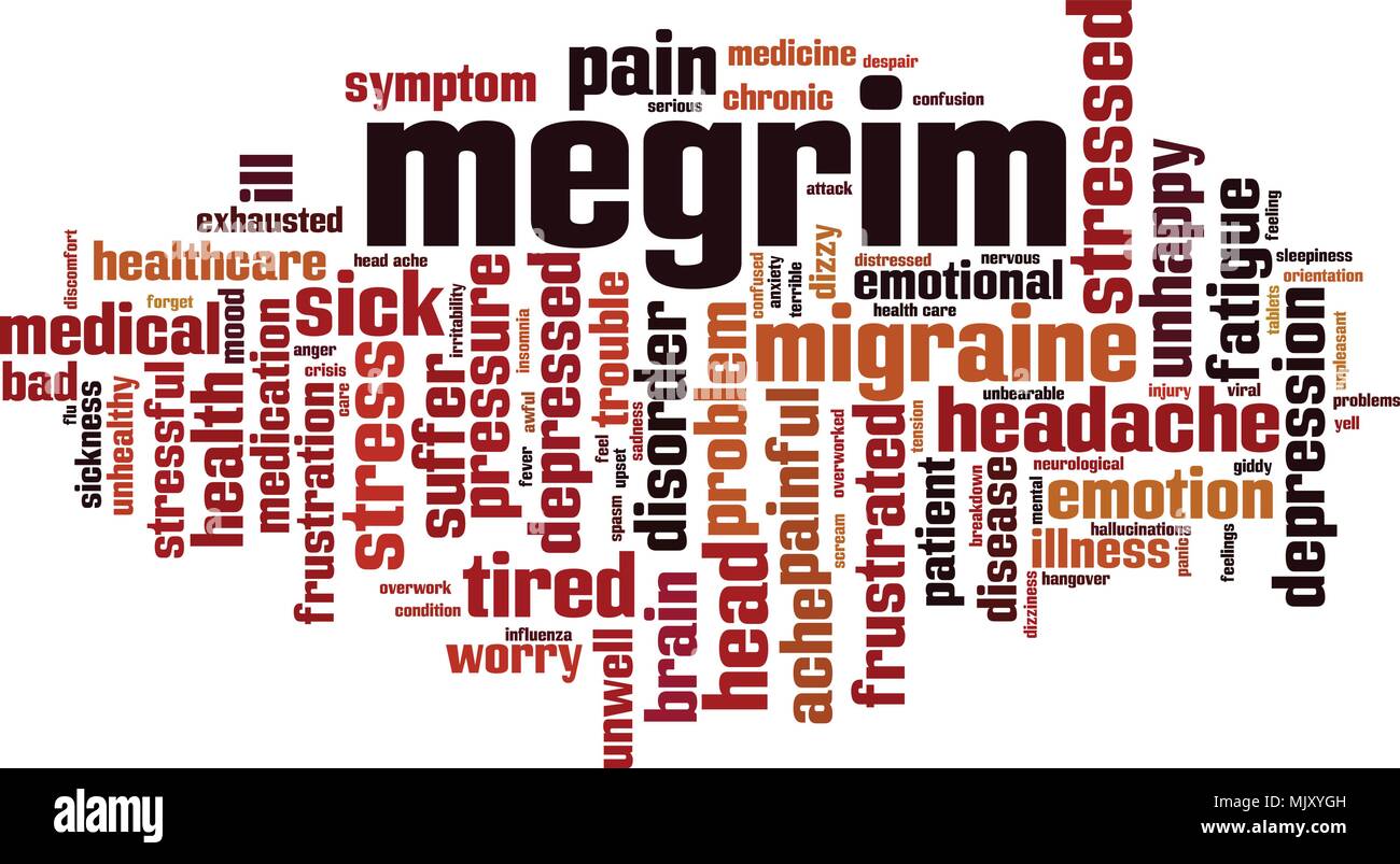 Megrim word cloud concept. Vector illustration Stock Vector Image & Art ...