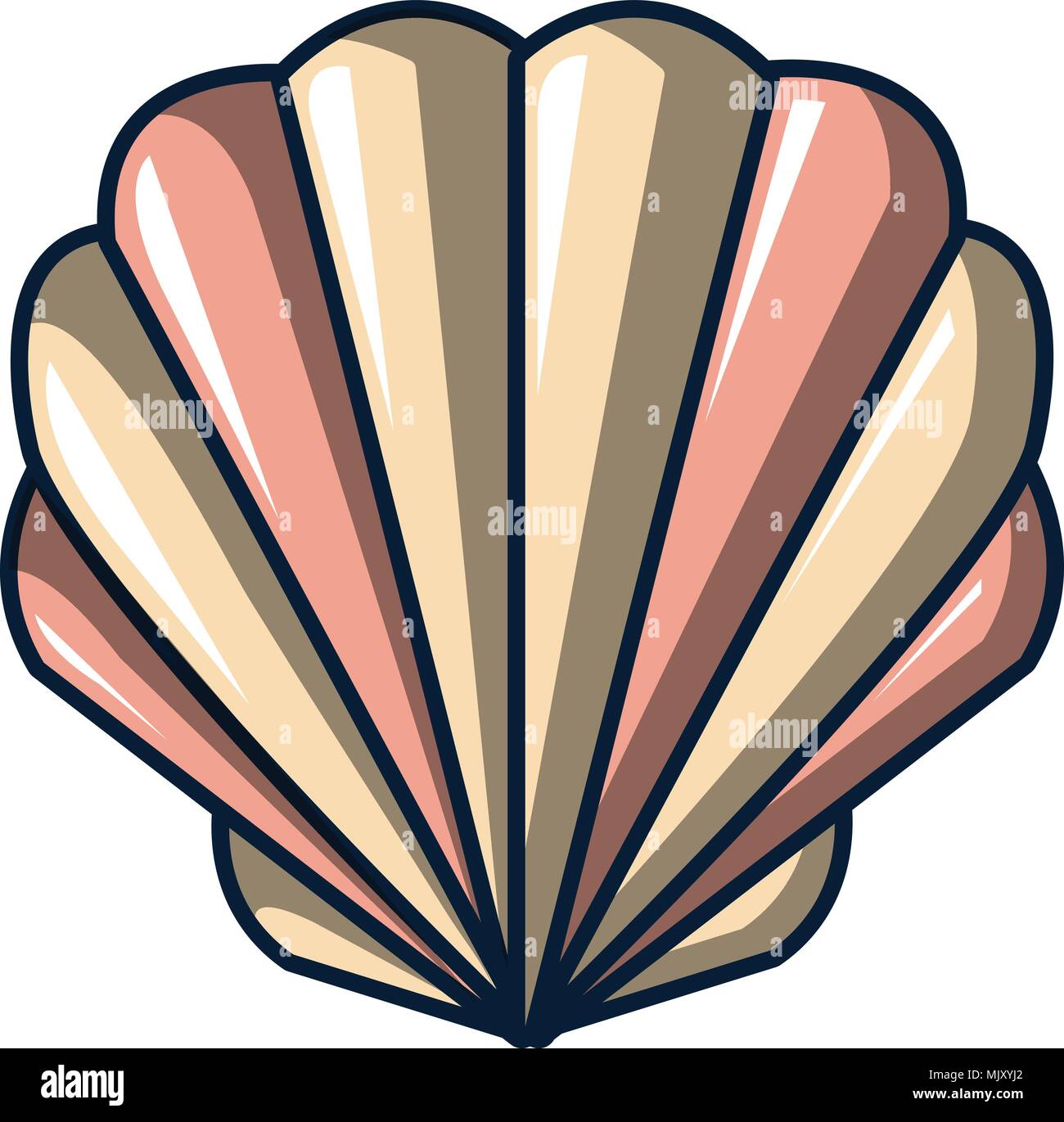 Scallop Shell Logo Stock Photos & Scallop Shell Logo Stock Images - Alamy