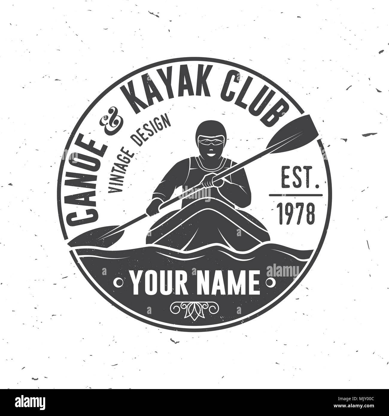 Canoe and kayak Club. Vector illustration. Concept for shirt, print ...