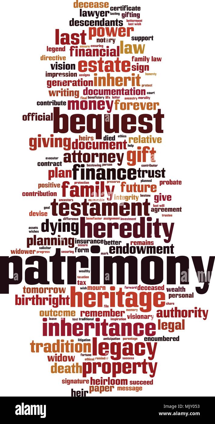 Patrimony word cloud concept. Vector illustration Stock Vector Image ...