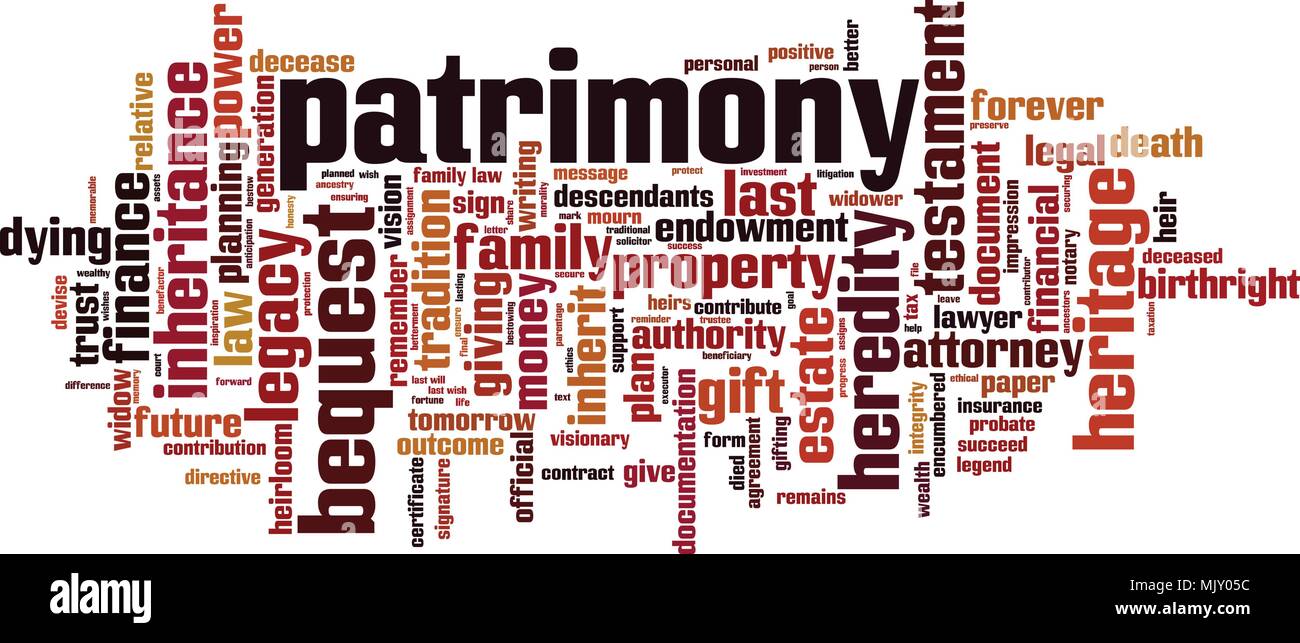 Patrimony word cloud concept. Vector illustration Stock Vector Image ...