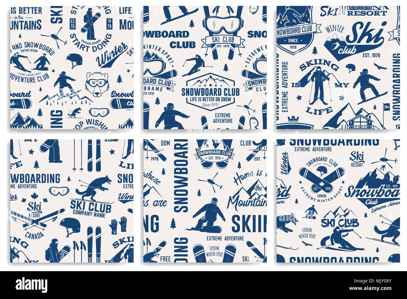 Snowboarding background Stock Vector Images - Alamy