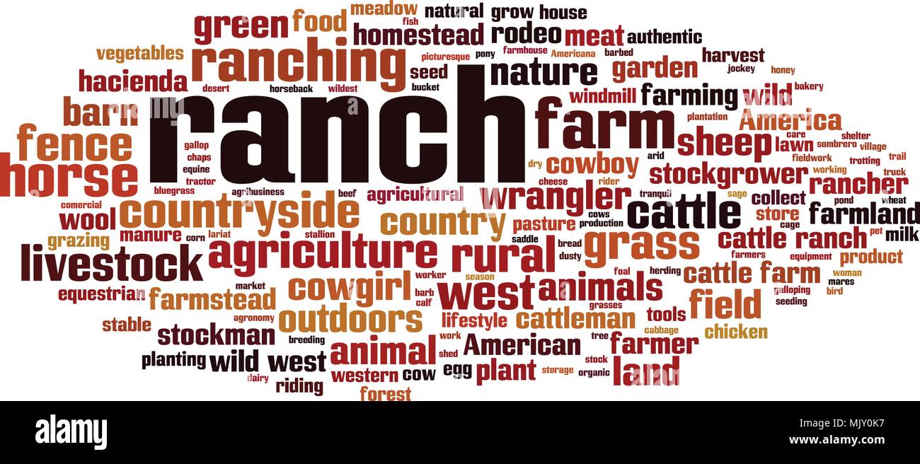 Cattle horse livestock ranching Stock Vector Images - Alamy