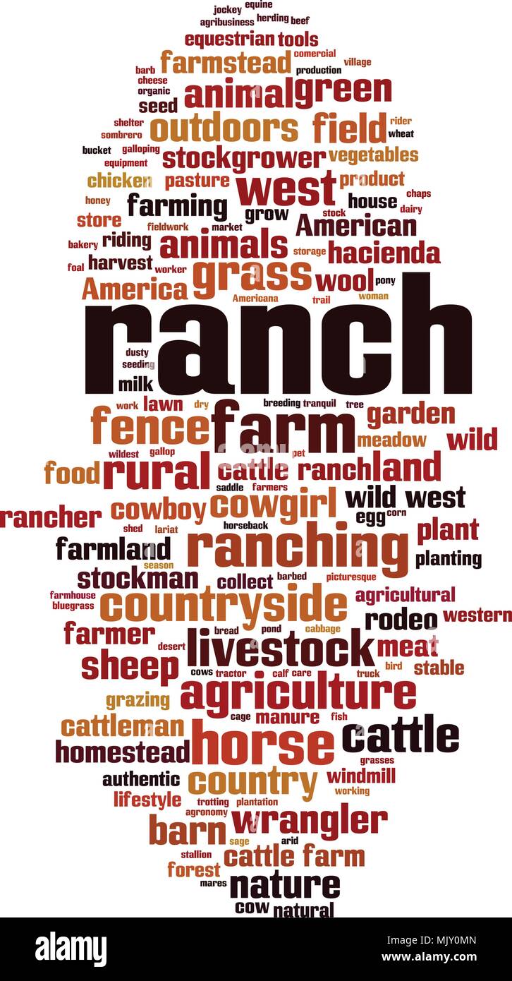 Ranch word cloud concept. Vector illustration Stock Vector Image & Art ...