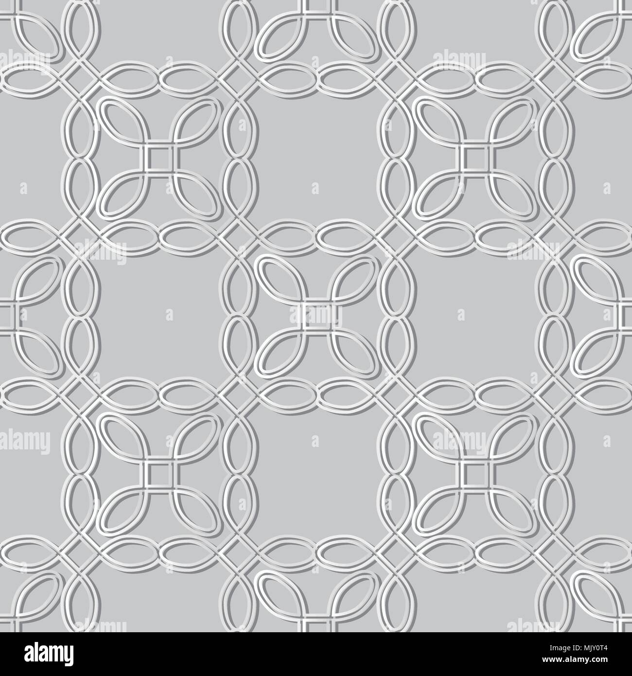 3D white paper art Curve Round Corner Square Cross Frame Line, Vector ...