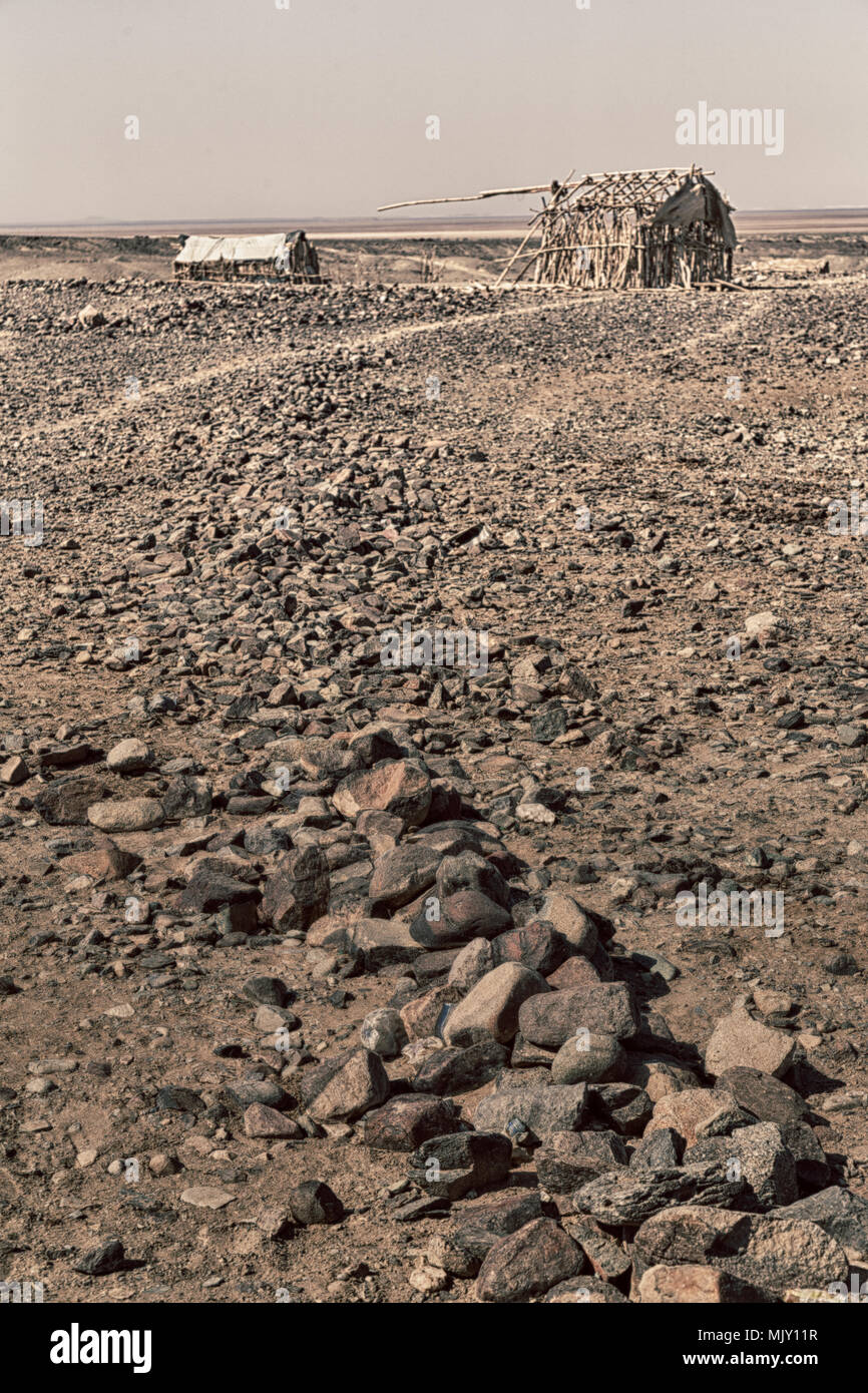 in ethiopia africa the poor house of people in the desert of stone ...