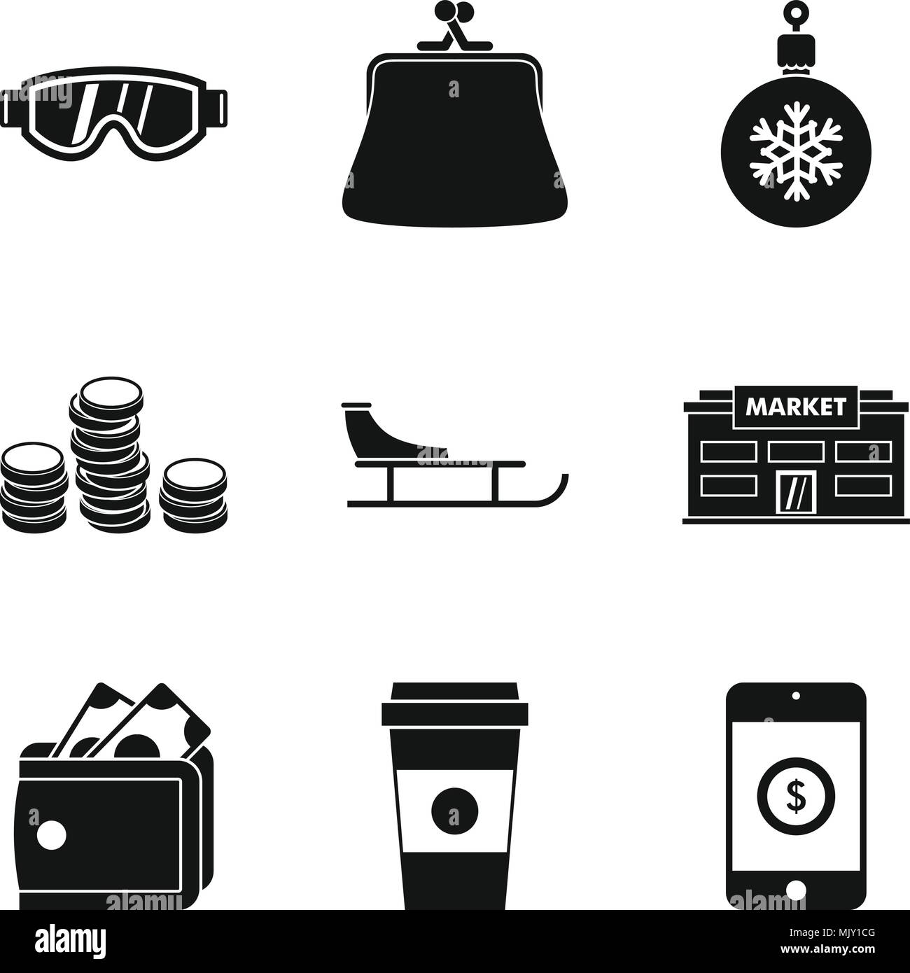 Cool down icons set, simple style Stock Vector Image & Art - Alamy