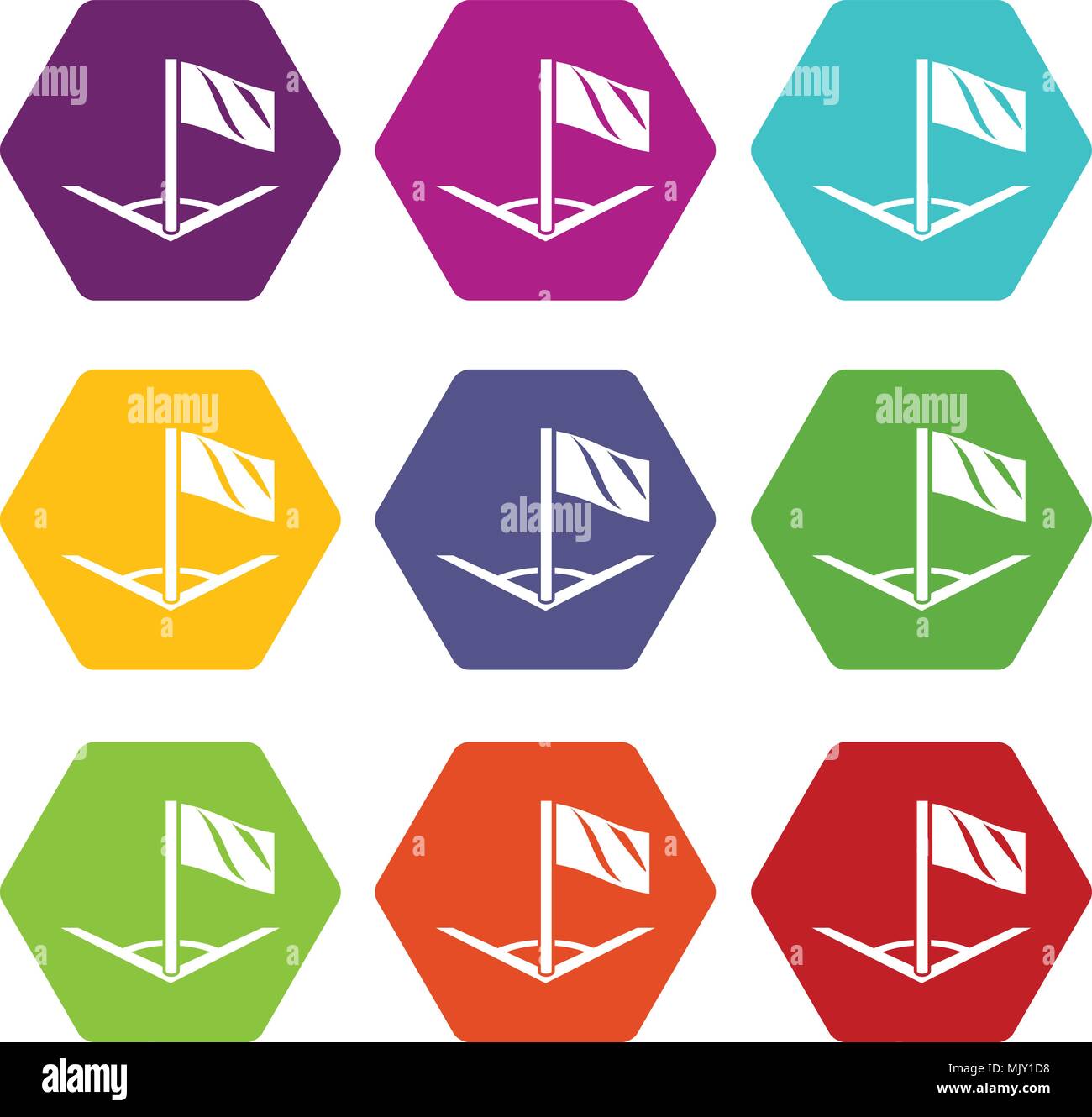 Angular football icons set 9 vector Stock Vector Image & Art - Alamy