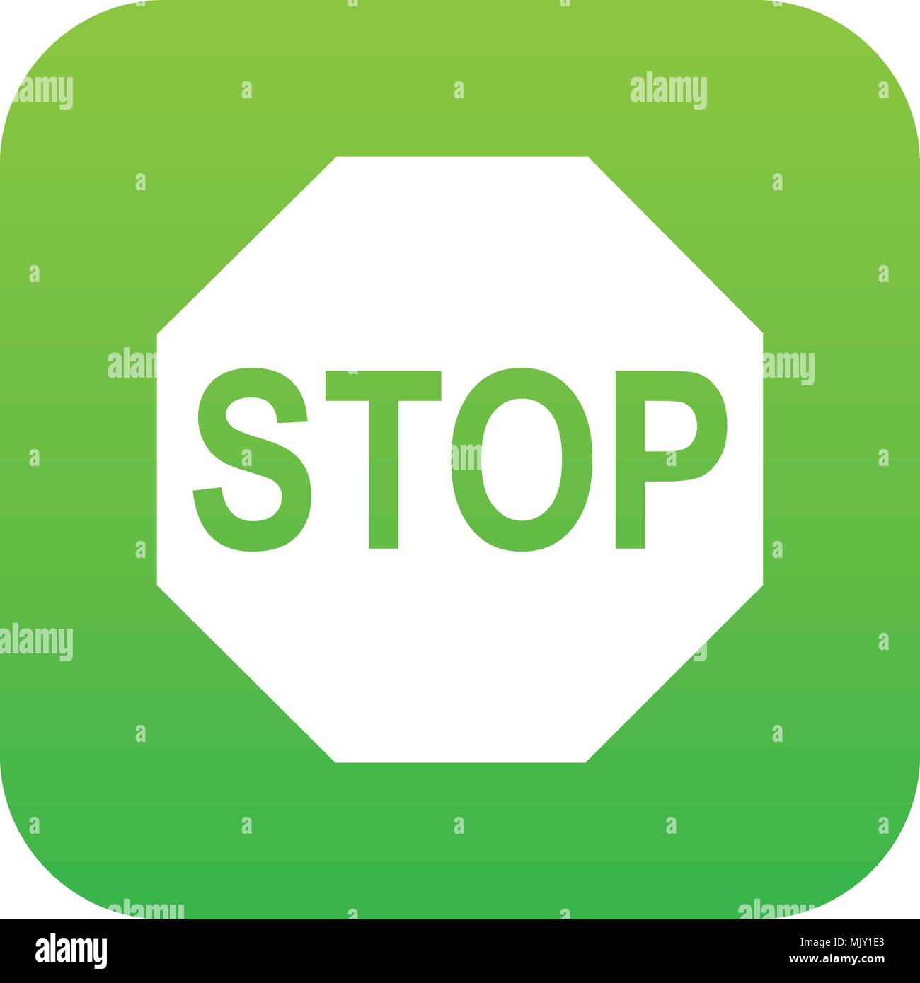 Stop sign icon digital green Stock Vector Image & Art - Alamy