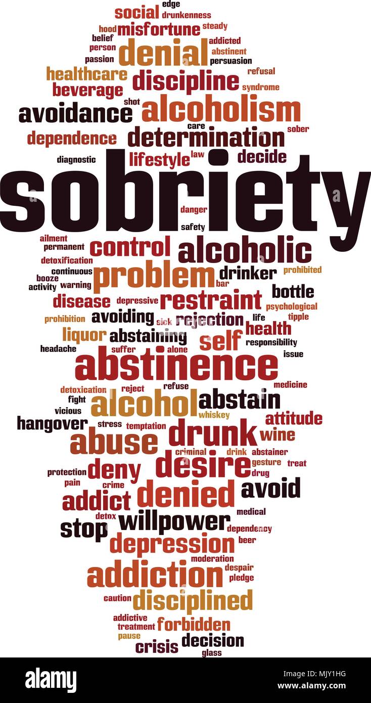 sobriety word cloud concept. Vector illustration Stock Vector Image ...
