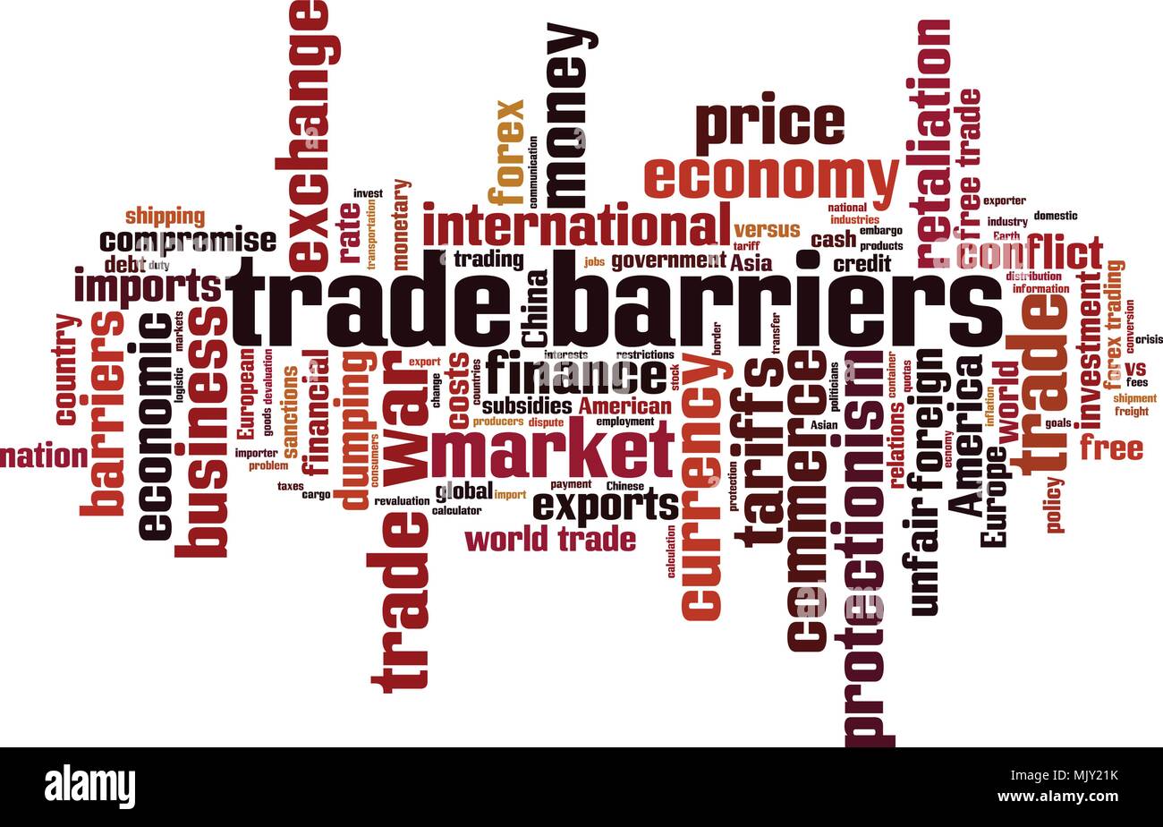 Trade tariffs word cloud hi-res stock photography and images - Alamy