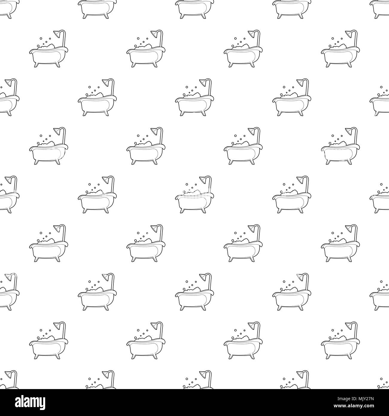 Bath pattern vector seamless Stock Vector Image & Art - Alamy