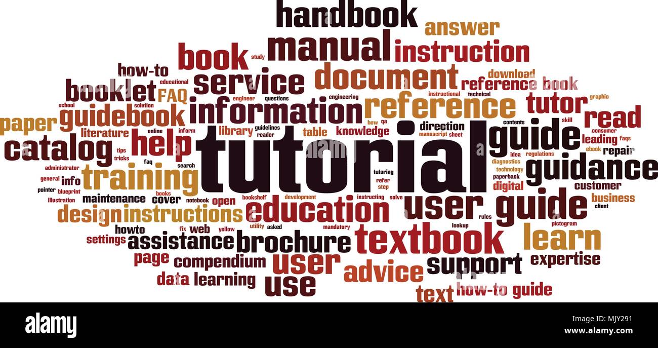 Tutorial word Stock Vector Images - Alamy
