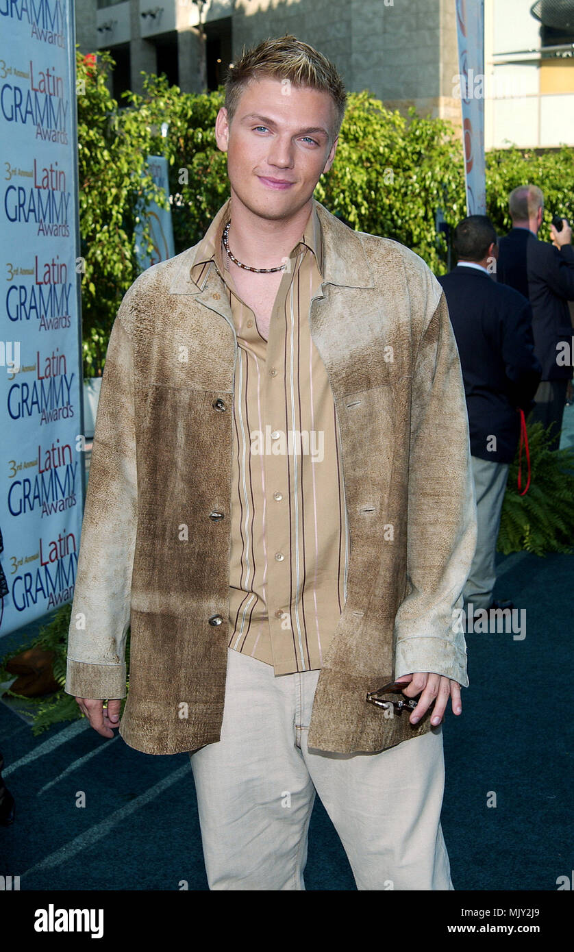 Nick Carter (Backstreet Boys) arriving at the 3rd Annual Latin Grammys ...