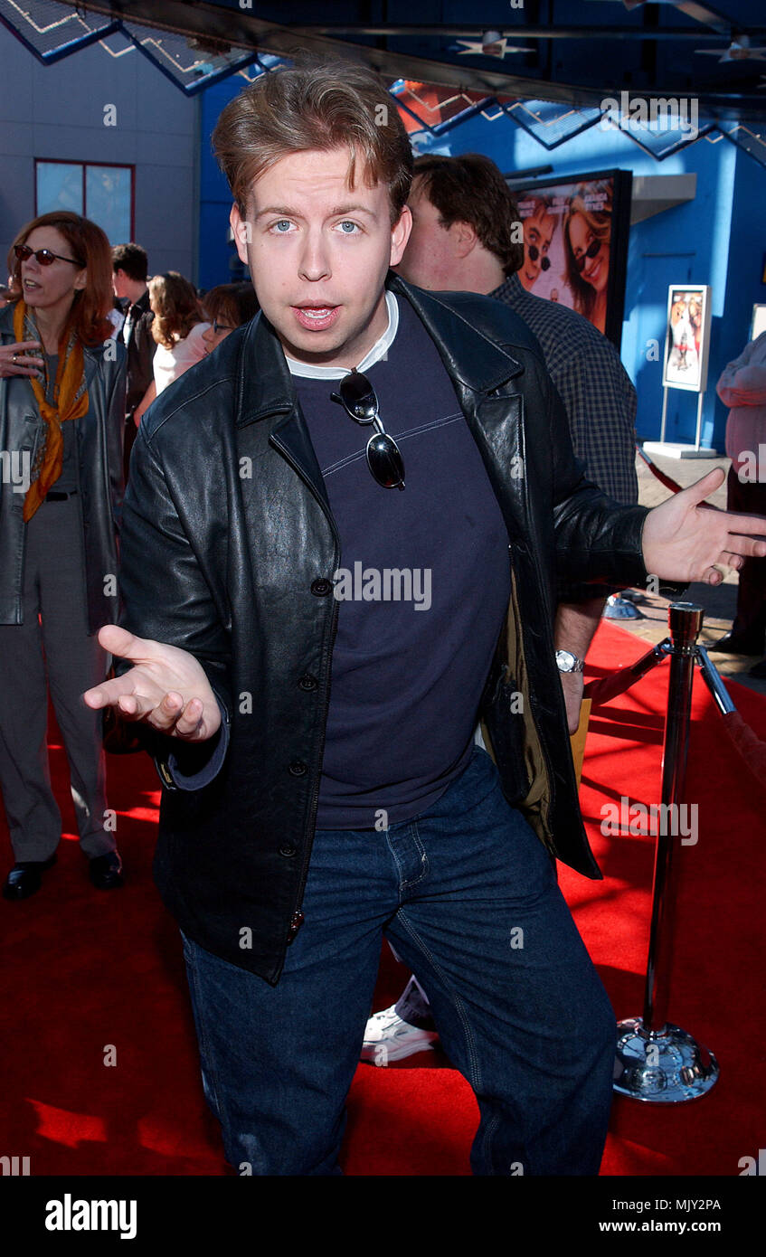 Kyle Cease posing at the premiere of Big Fat Liar at the Universal City ...