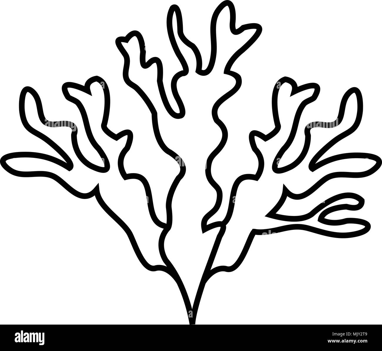 Seaweed icon, outline style Stock Vector Image & Art - Alamy