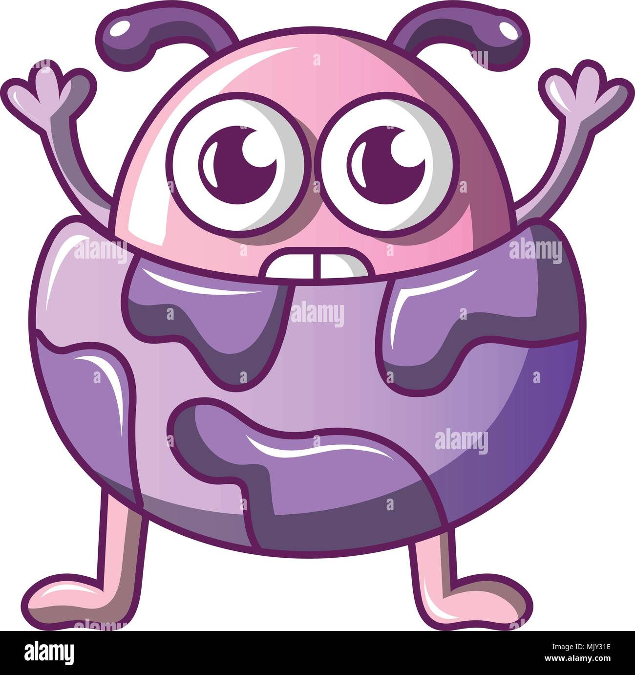 Strange monster icon, cartoon style Stock Vector Image & Art - Alamy