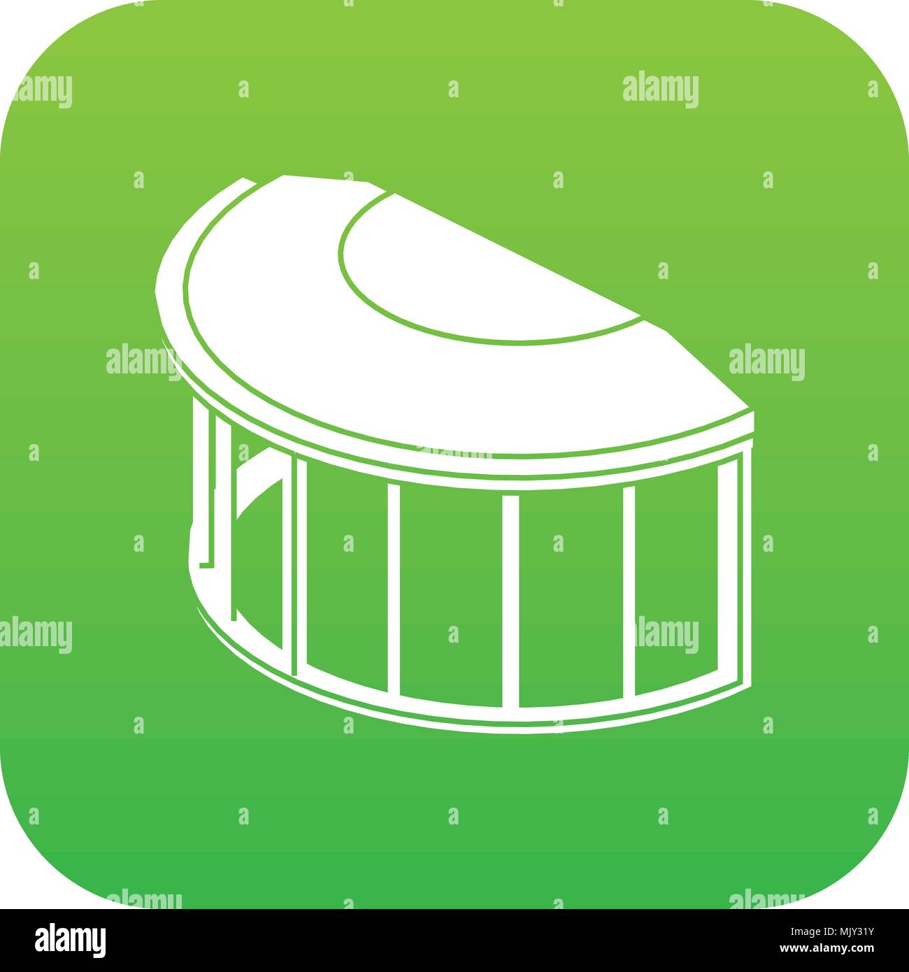 Window frame icon green vector Stock Vector Image & Art - Alamy