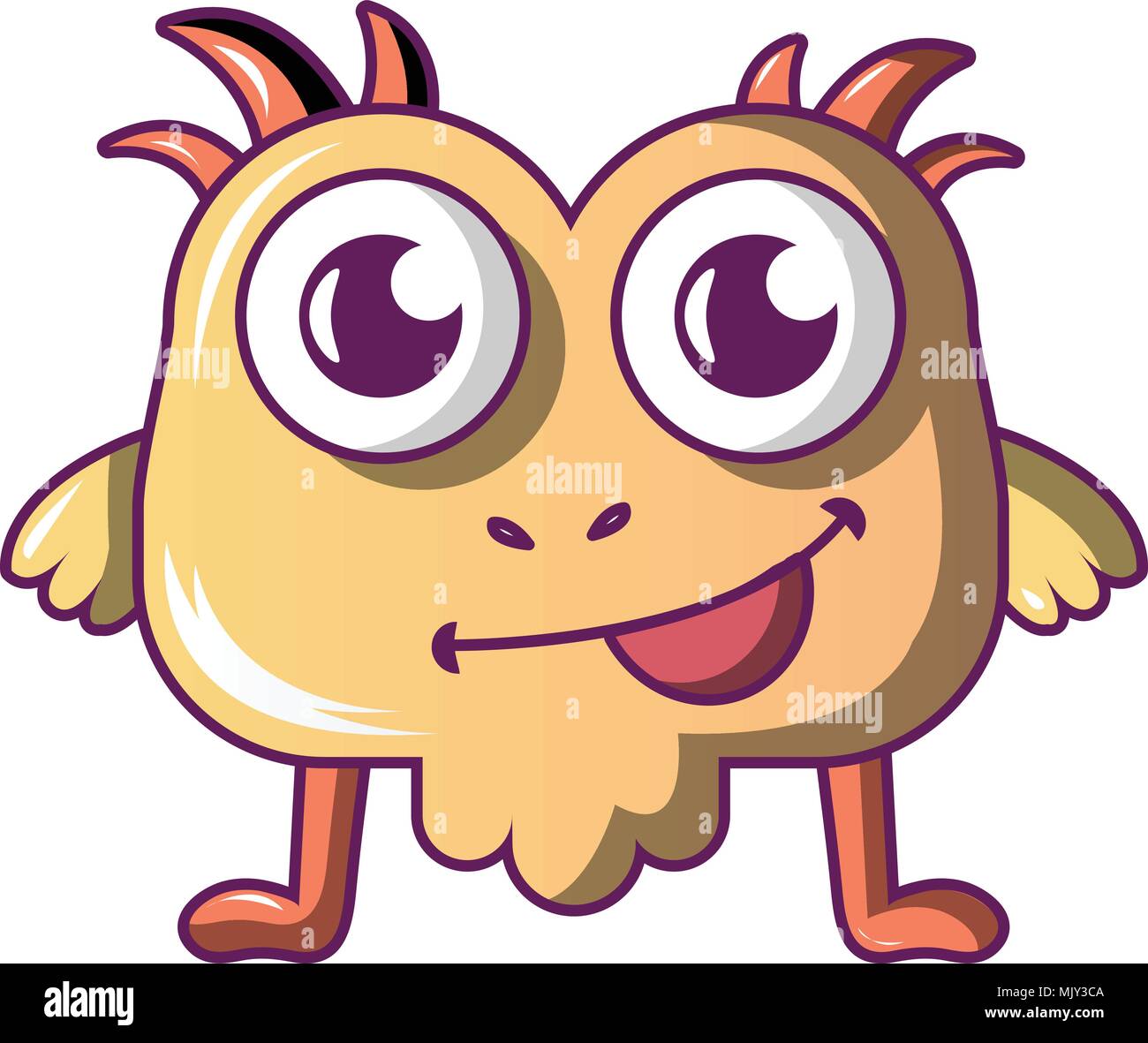 Small monster icon, cartoon style Stock Vector Image & Art - Alamy