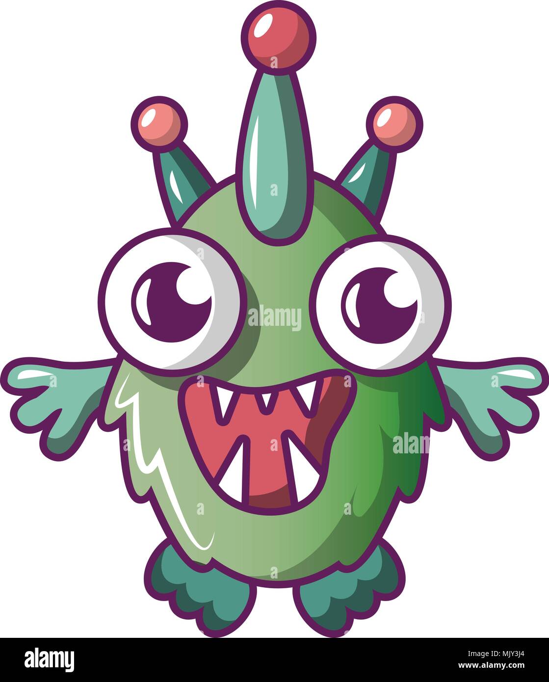 Alien monster icon, cartoon style Stock Vector Image & Art - Alamy