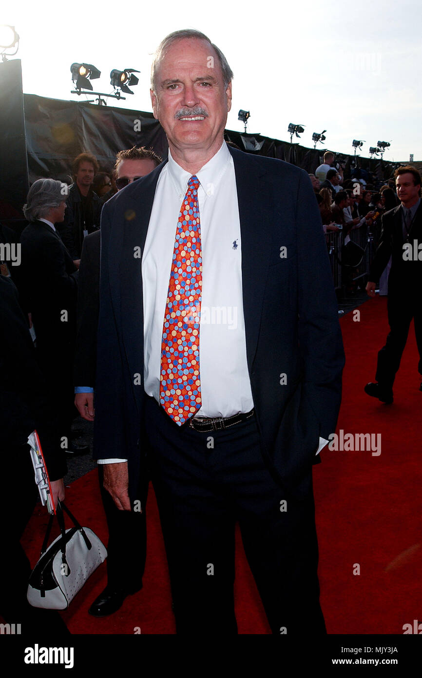 John Cleese arrives for the 2002 World Stunt Awards held at Barker ...