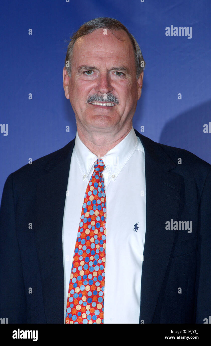 John Cleese backstage at the 2002 World Stunt Awards held at Barker ...