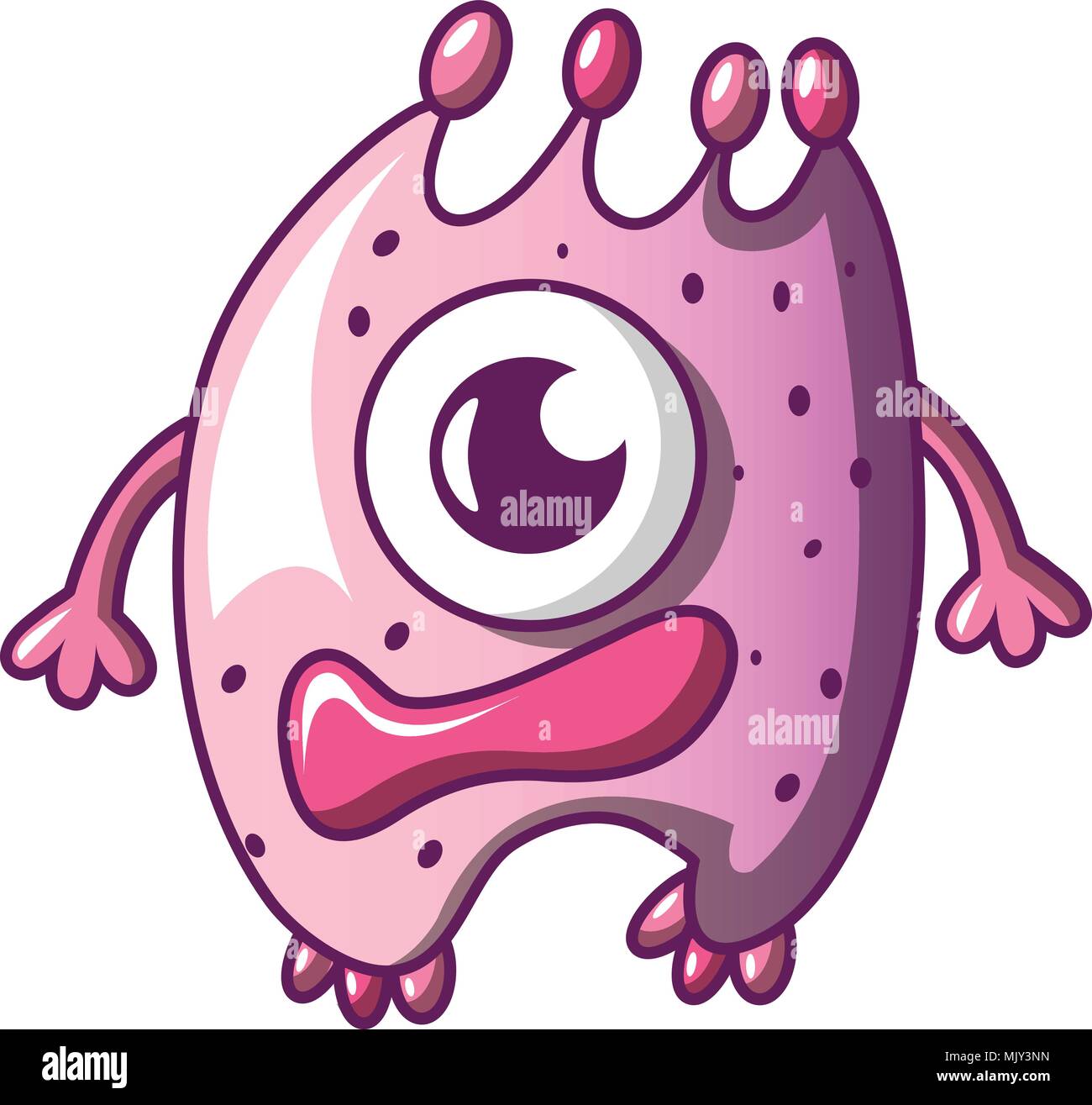 Nice monster icon, cartoon style Stock Vector Image & Art - Alamy