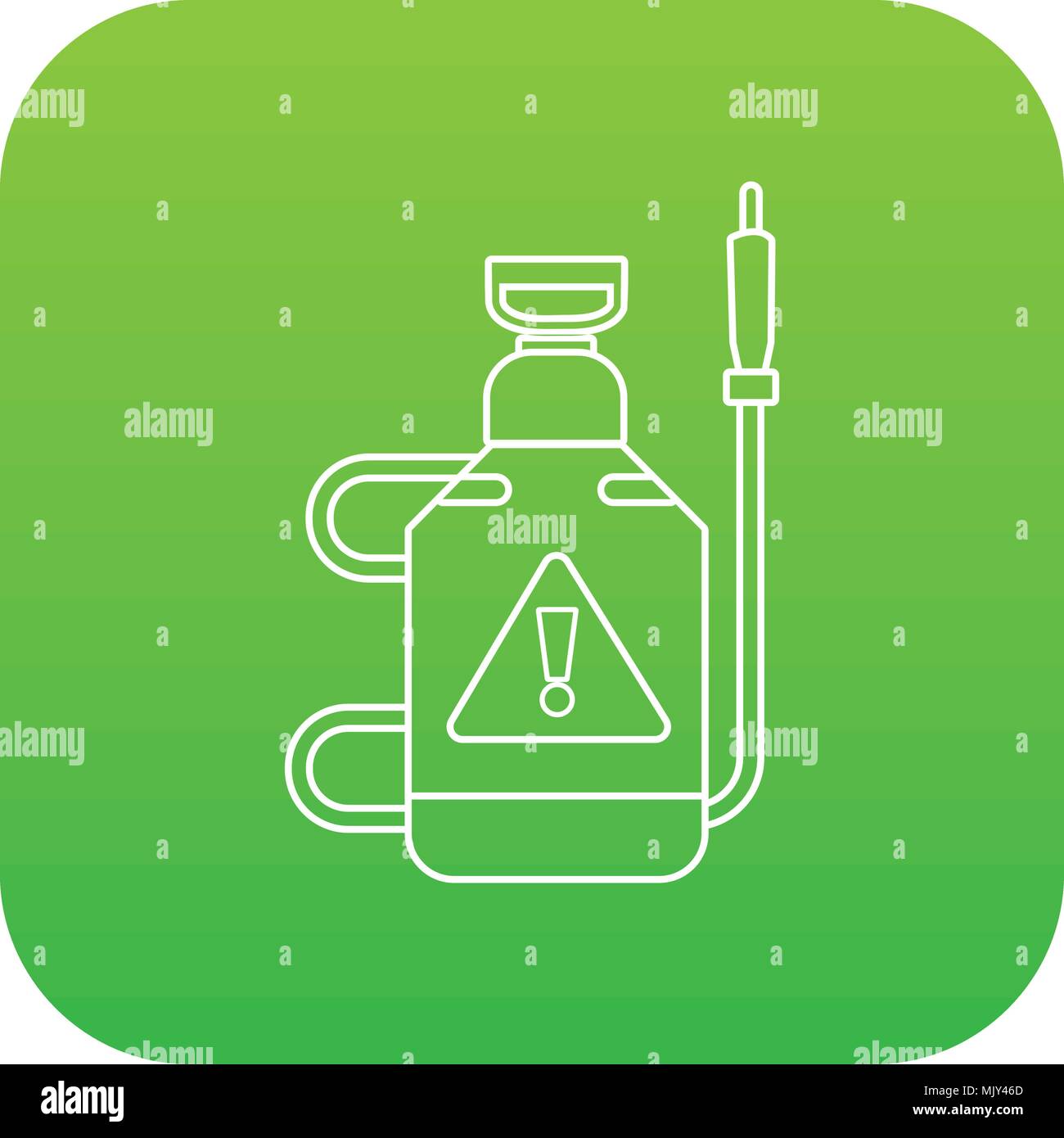 Poison pest control icon green vector Stock Vector Image & Art - Alamy