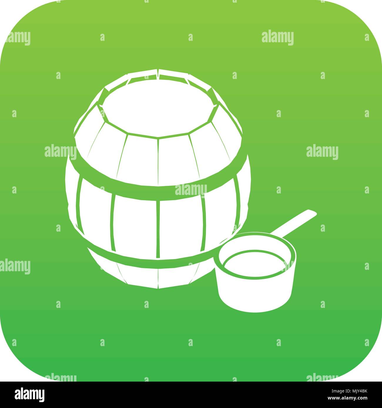 Barrel honey icon green vector Stock Vector Image & Art - Alamy