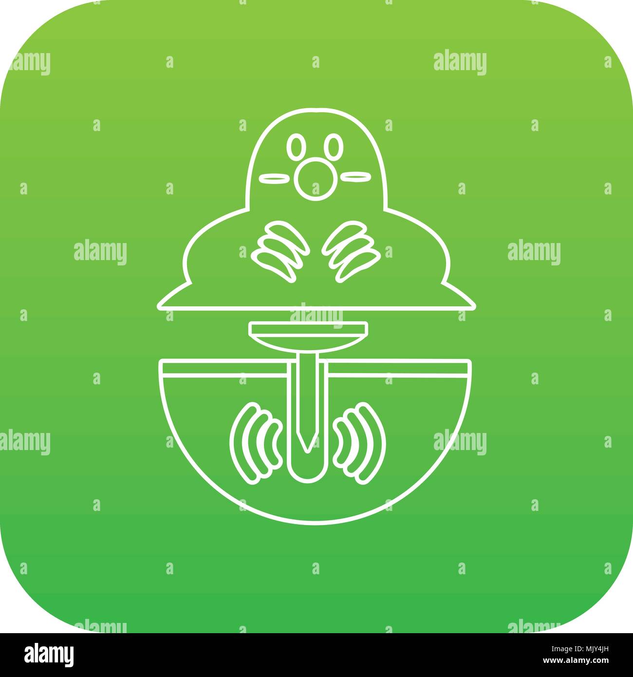 Mole icon green vector Stock Vector Image & Art - Alamy