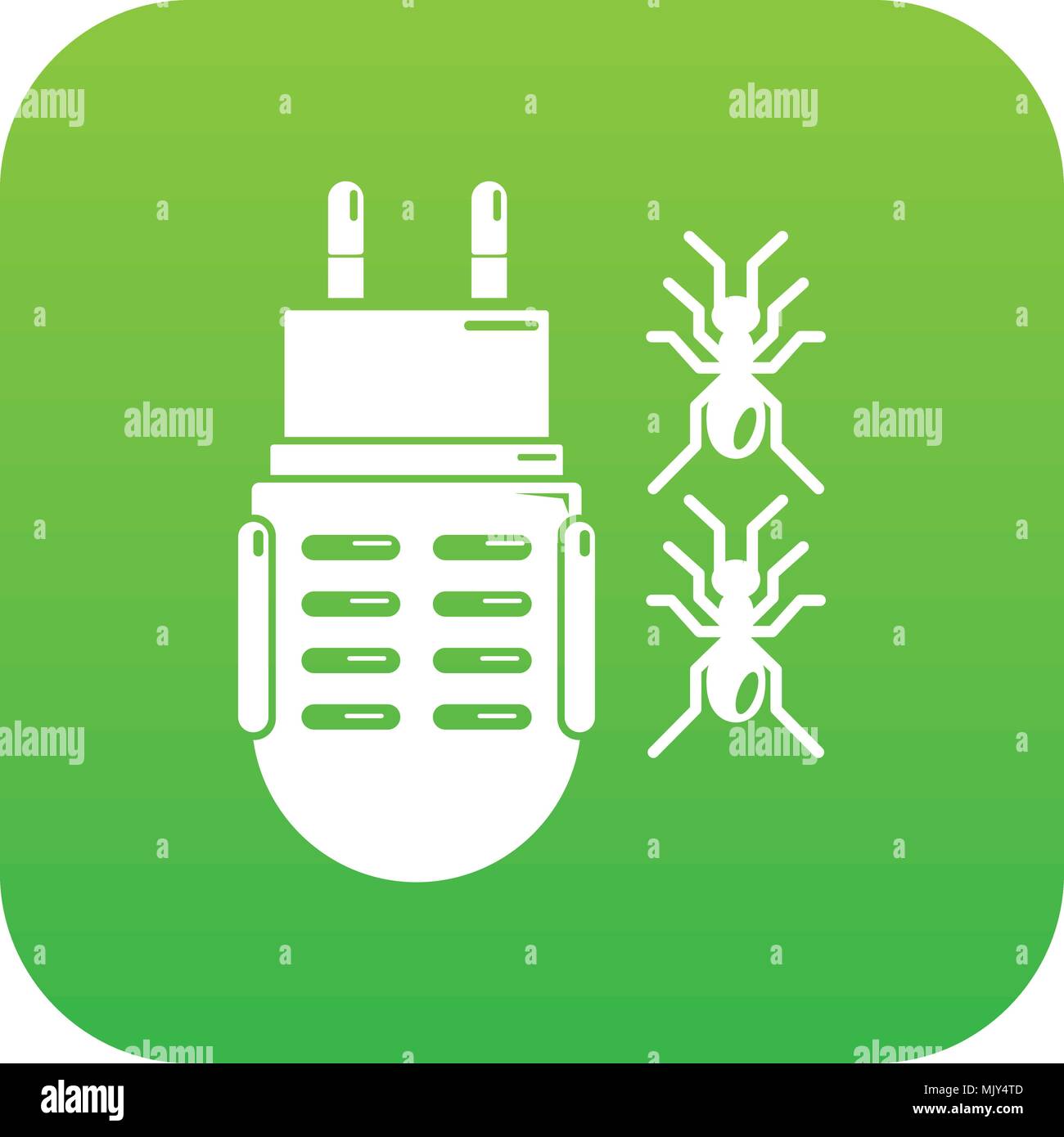 Electric mosquito icon green vector Stock Vector Image & Art - Alamy