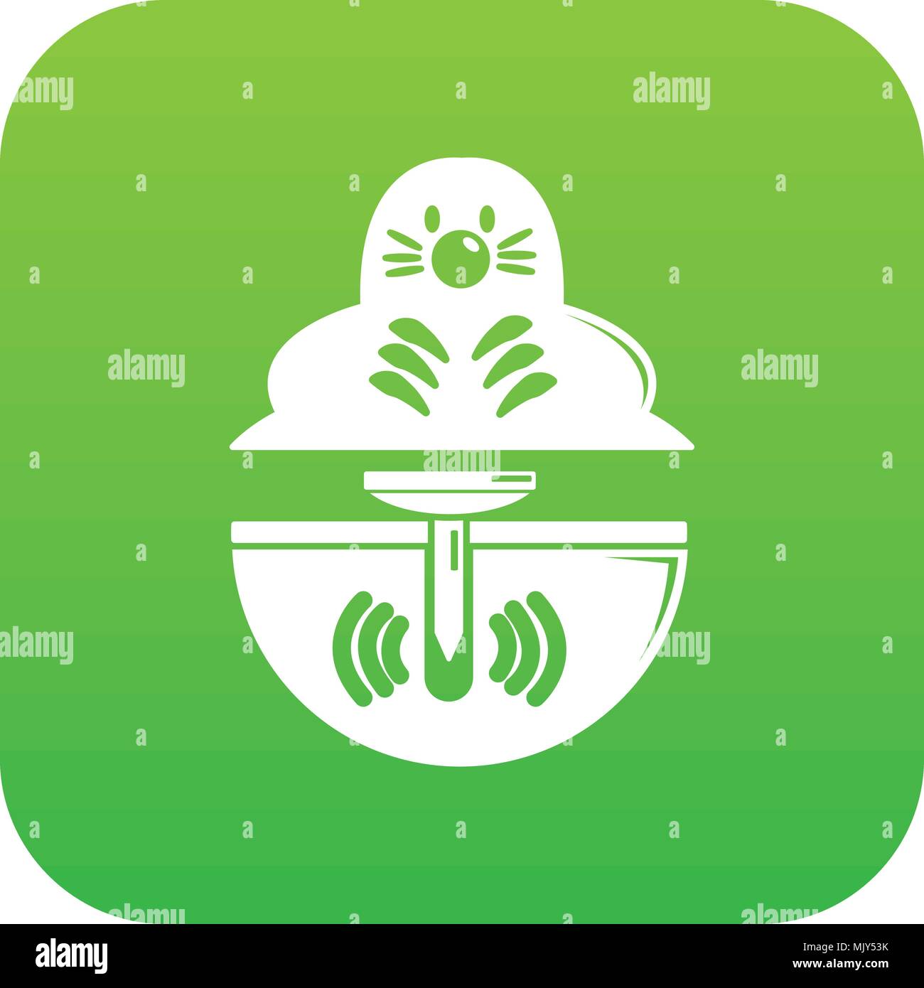 Mole isolated icon garden Stock Vector Images - Alamy