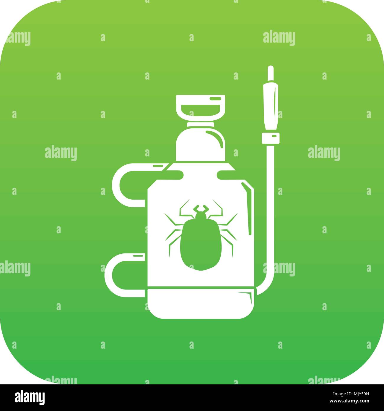 Pest control poison icon green vector Stock Vector Image & Art - Alamy