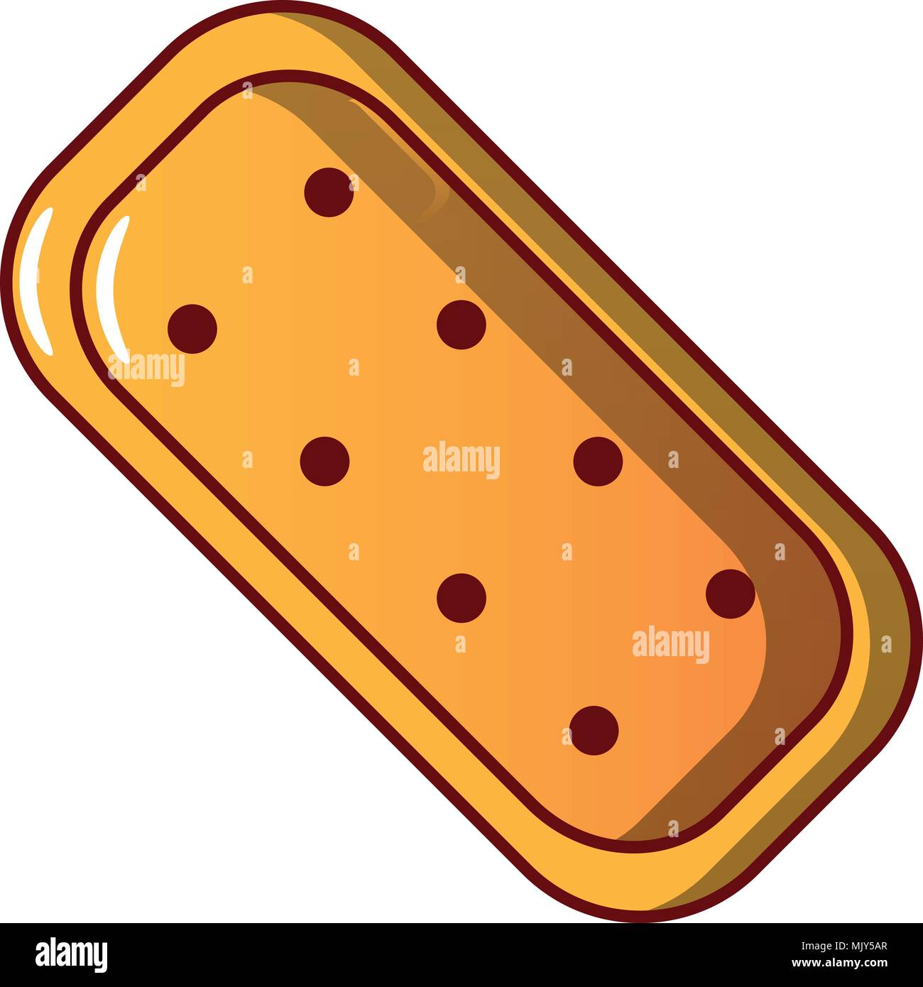 Single cookie icon, cartoon style Stock Vector Image & Art - Alamy