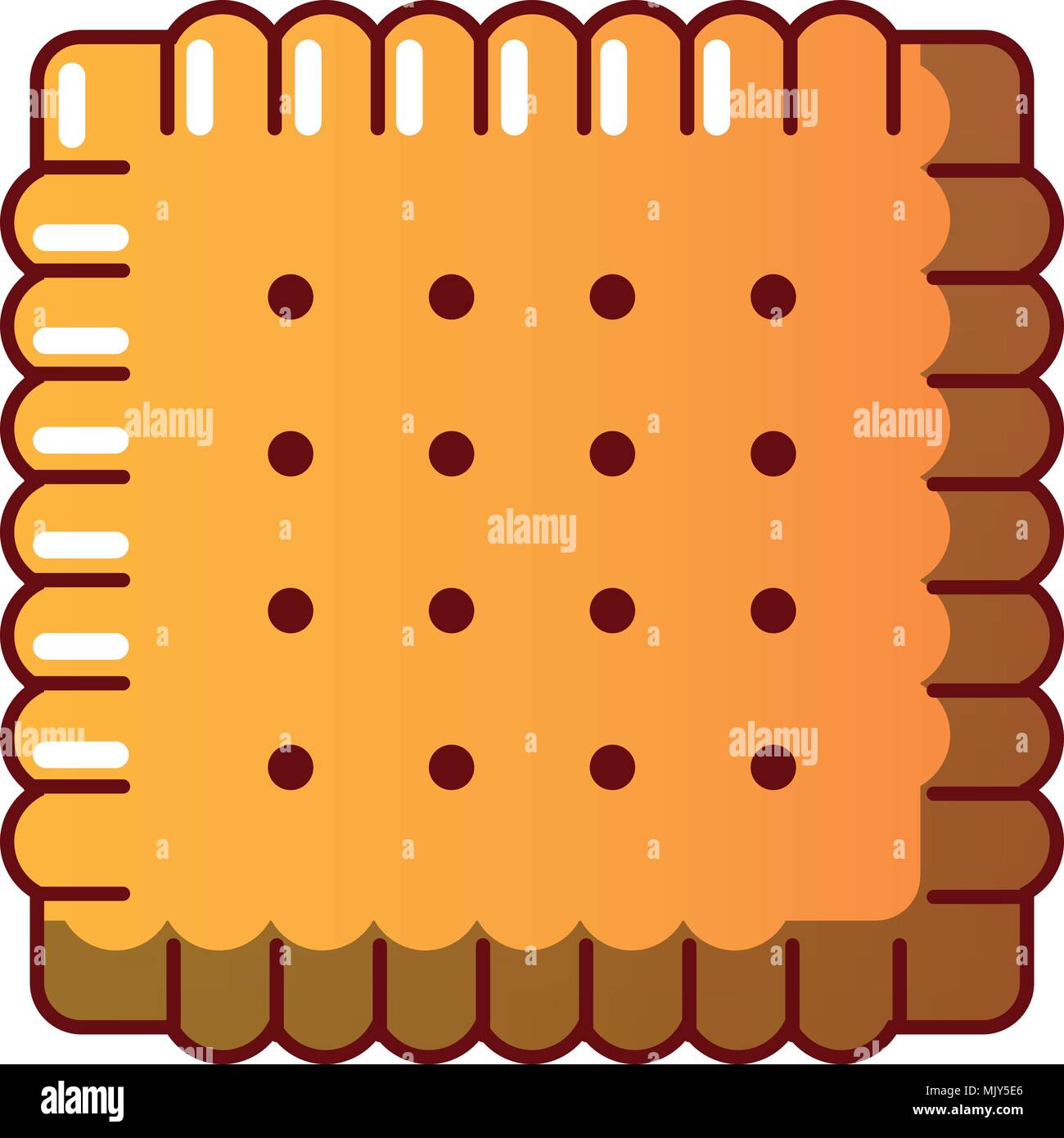 Tasty biscuit icon, cartoon style Stock Vector Image & Art - Alamy