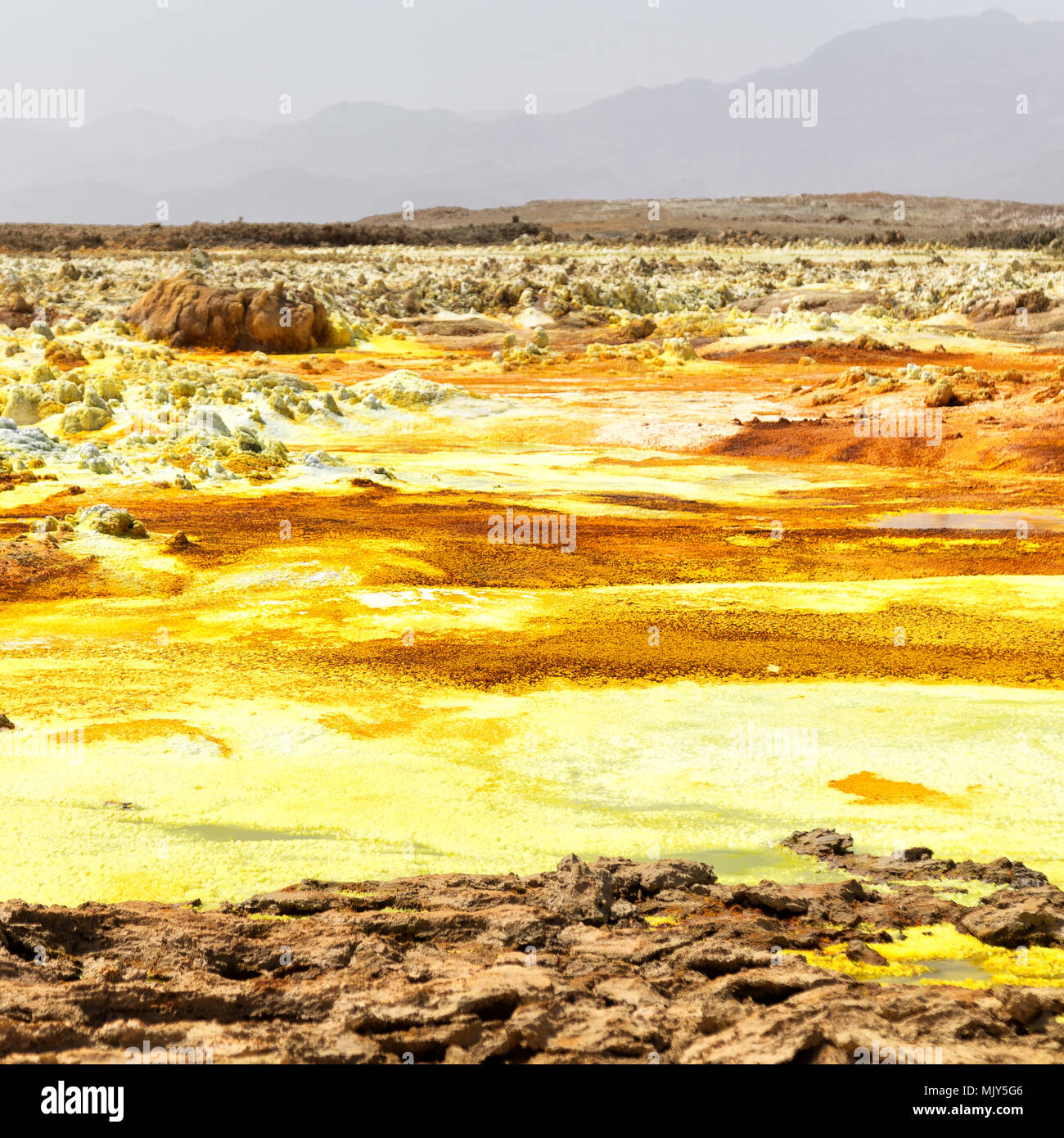 in danakil ethiopia africa the volcanic depression of dallol Stock ...