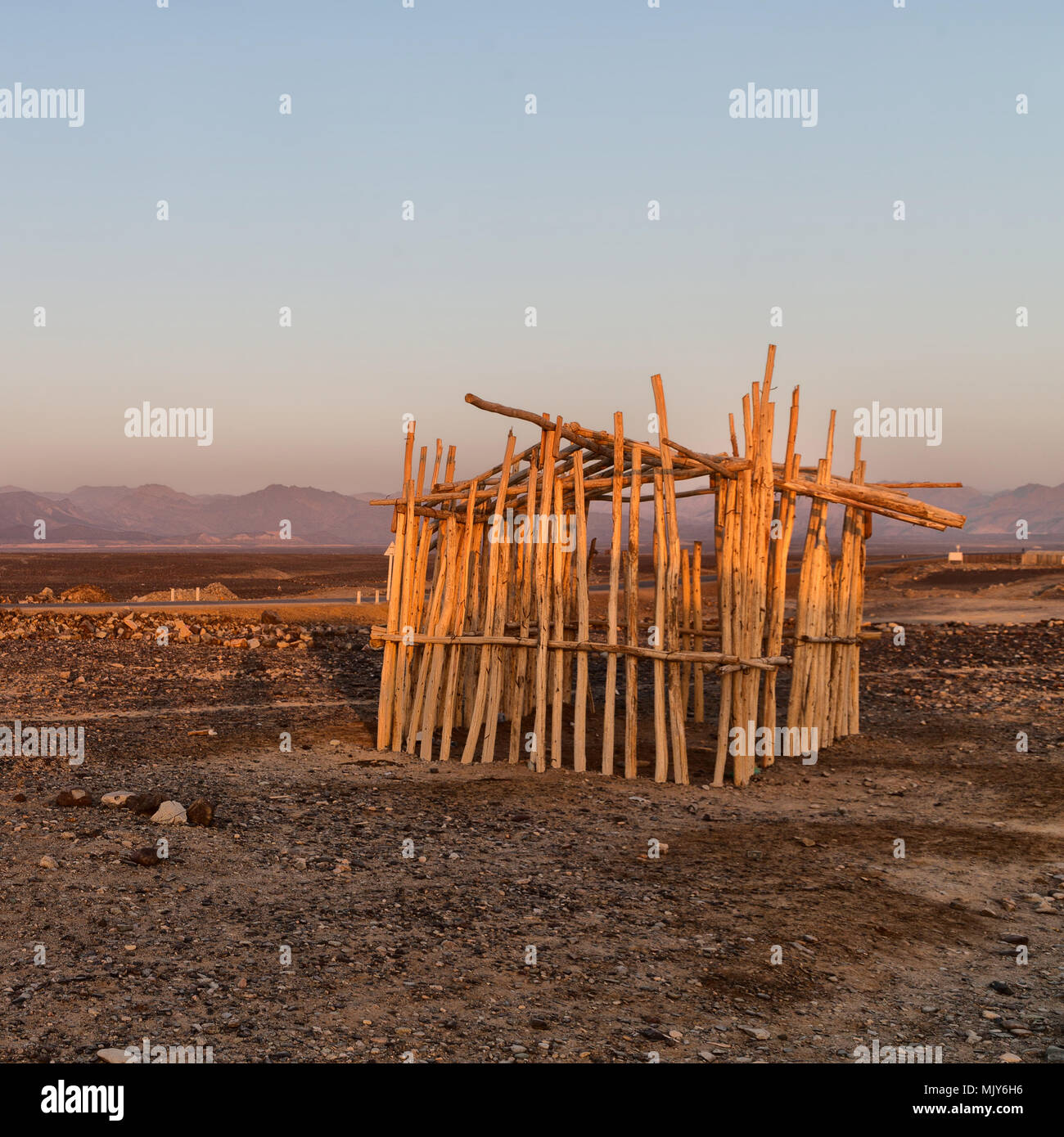 in ethiopia africa the poor house of people in the desert of stone ...