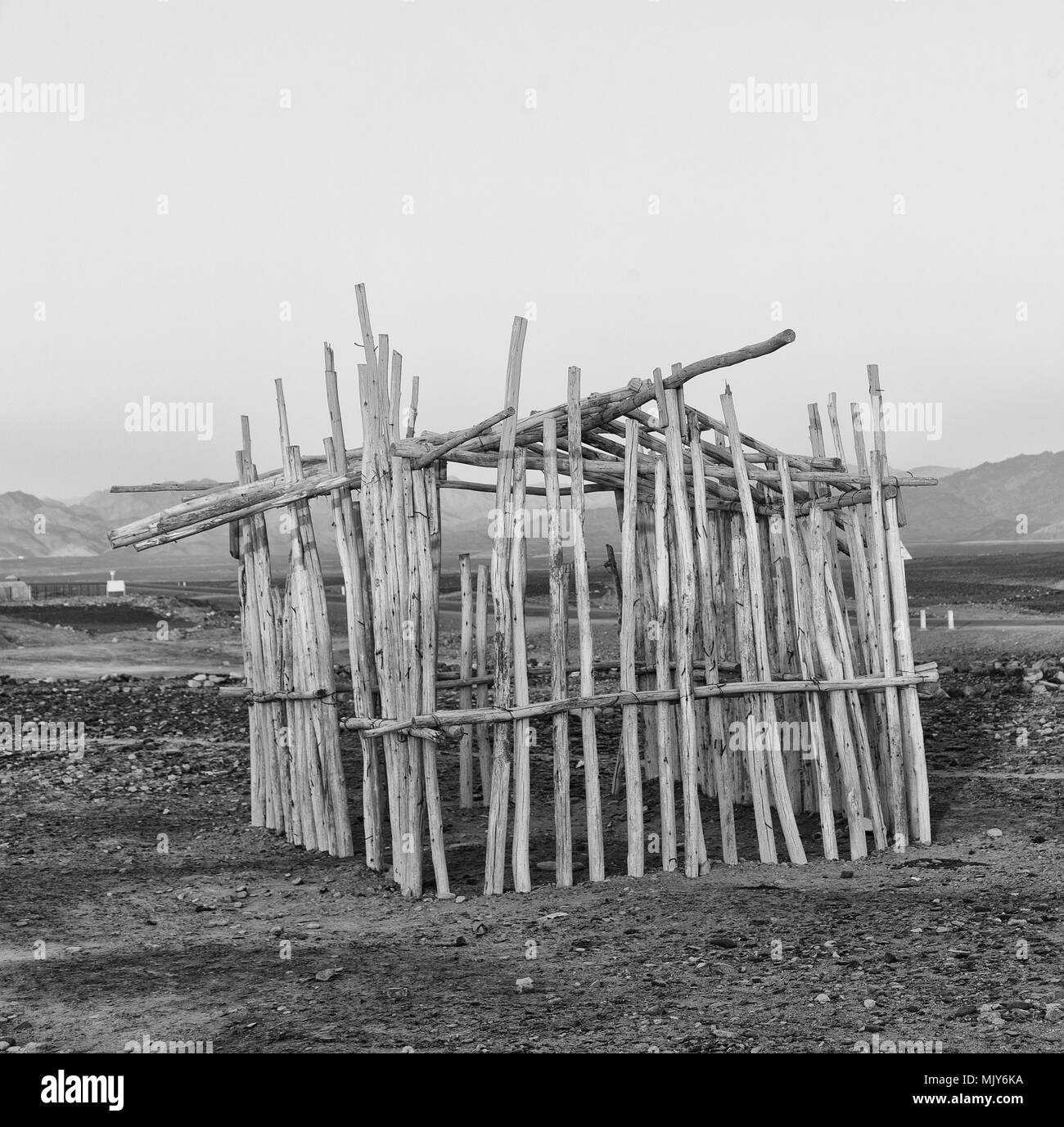 in ethiopia africa the poor house of people in the desert of stone ...