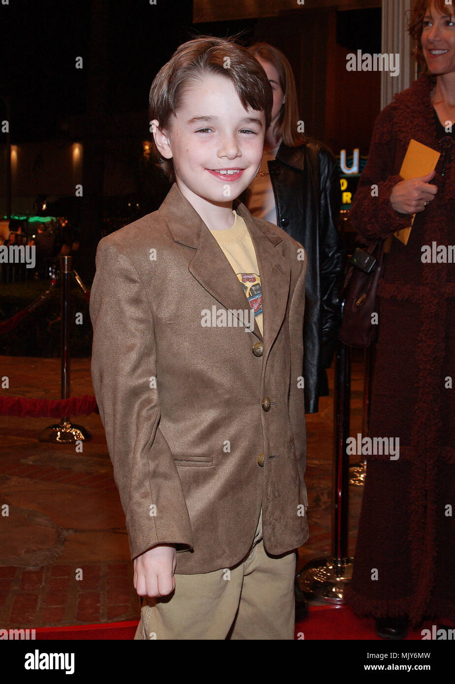 Ethan Dampf arriving at the premiere of Collateral Damage at the Man Village Theatre in Westwood ...