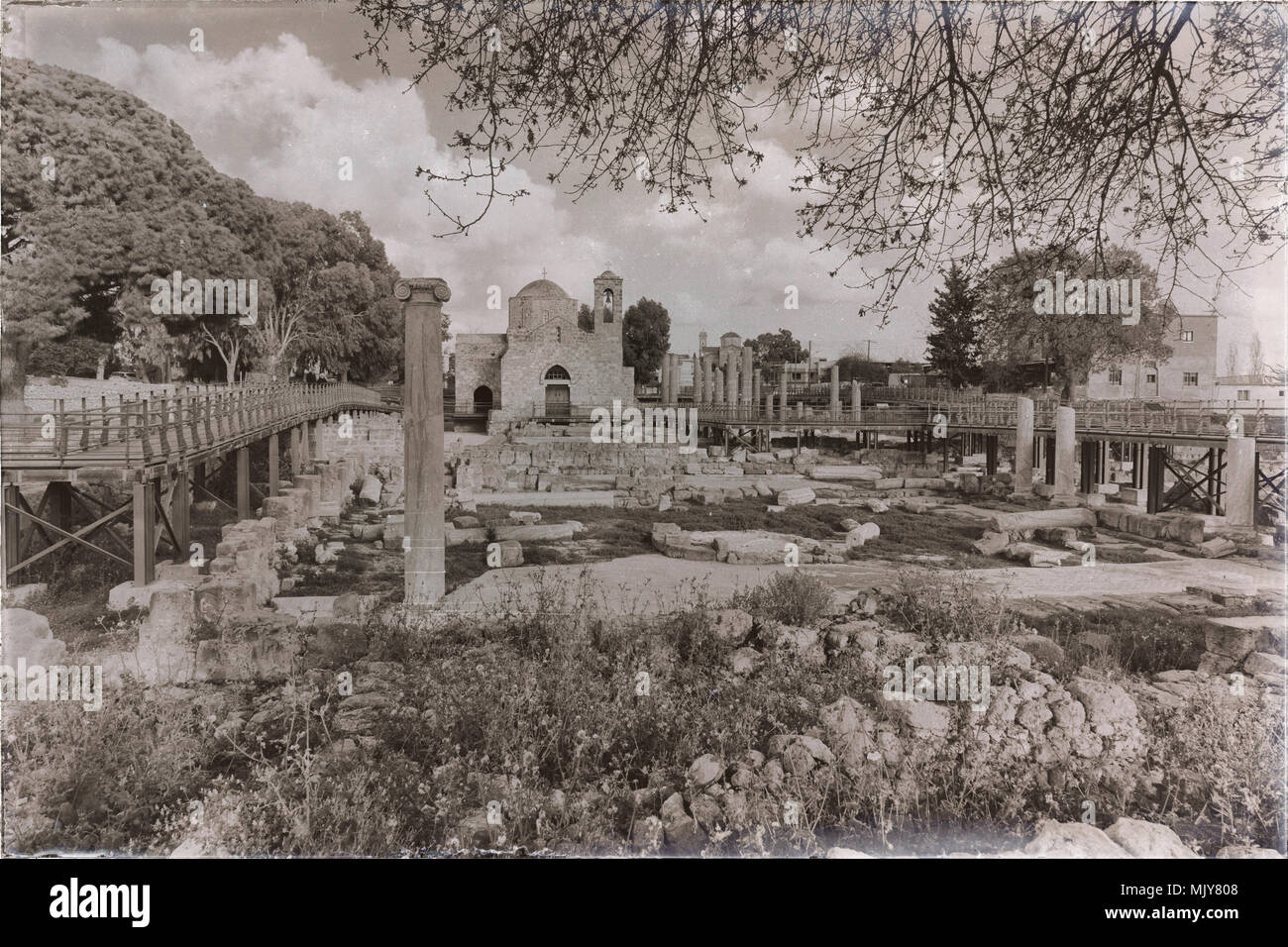 in cyprus the old church and the historical heritage of history Stock ...