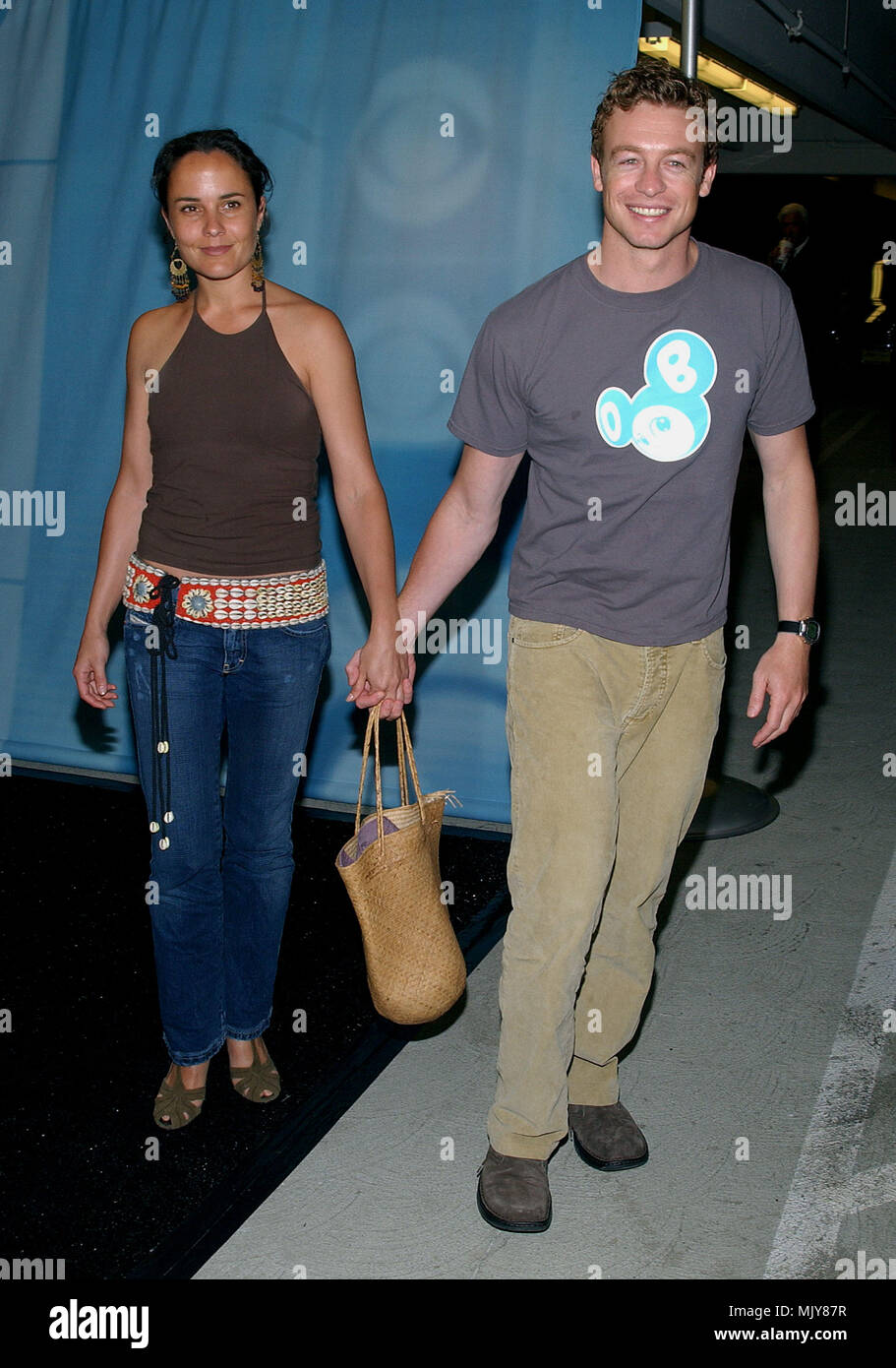 Simon Becker (The Guardian) and wife arriving at the " 2003 CBS Summer ...