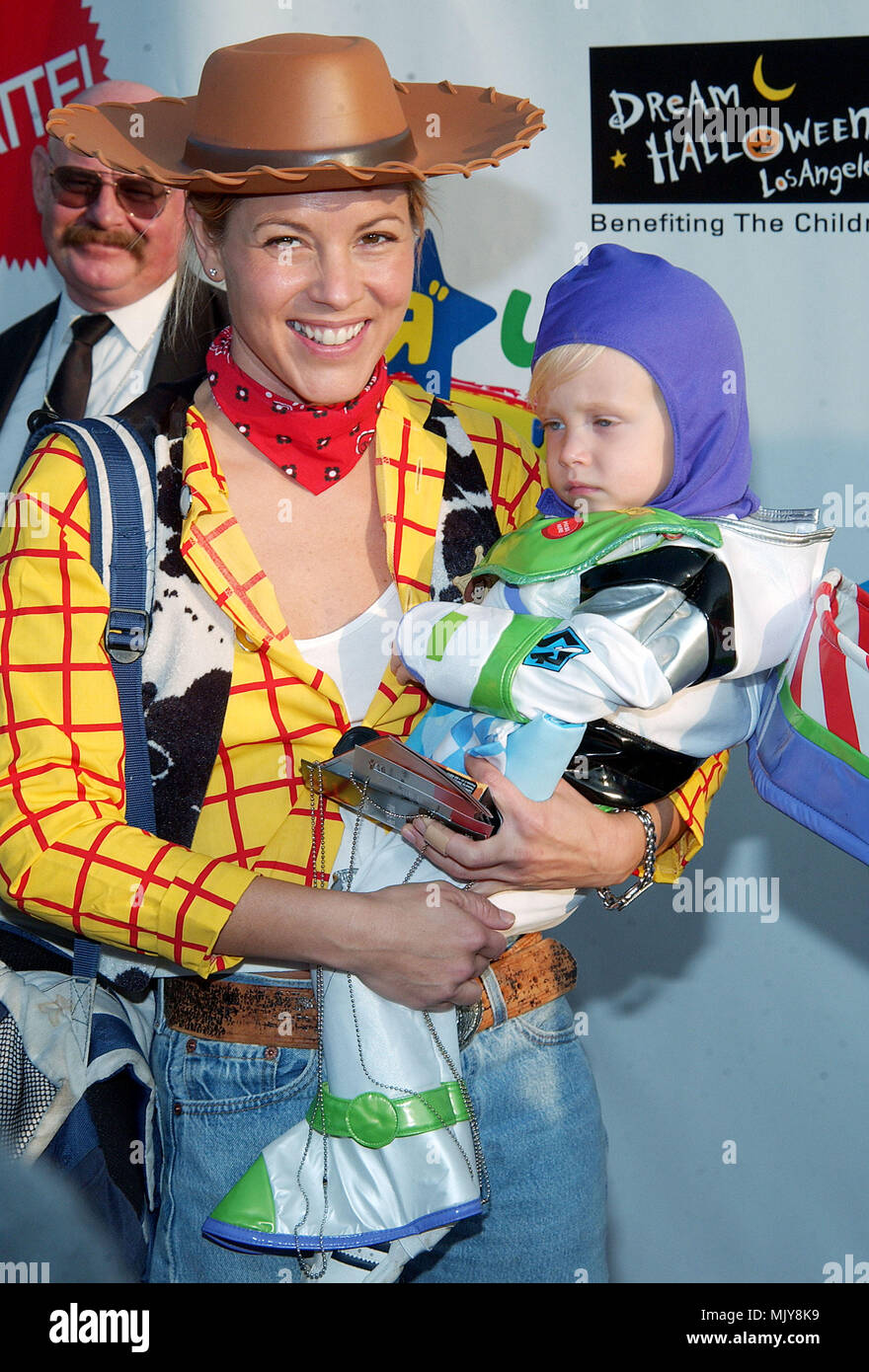 Maria Bello and son arriving at the 9th Annual Dream Halloween Los ...
