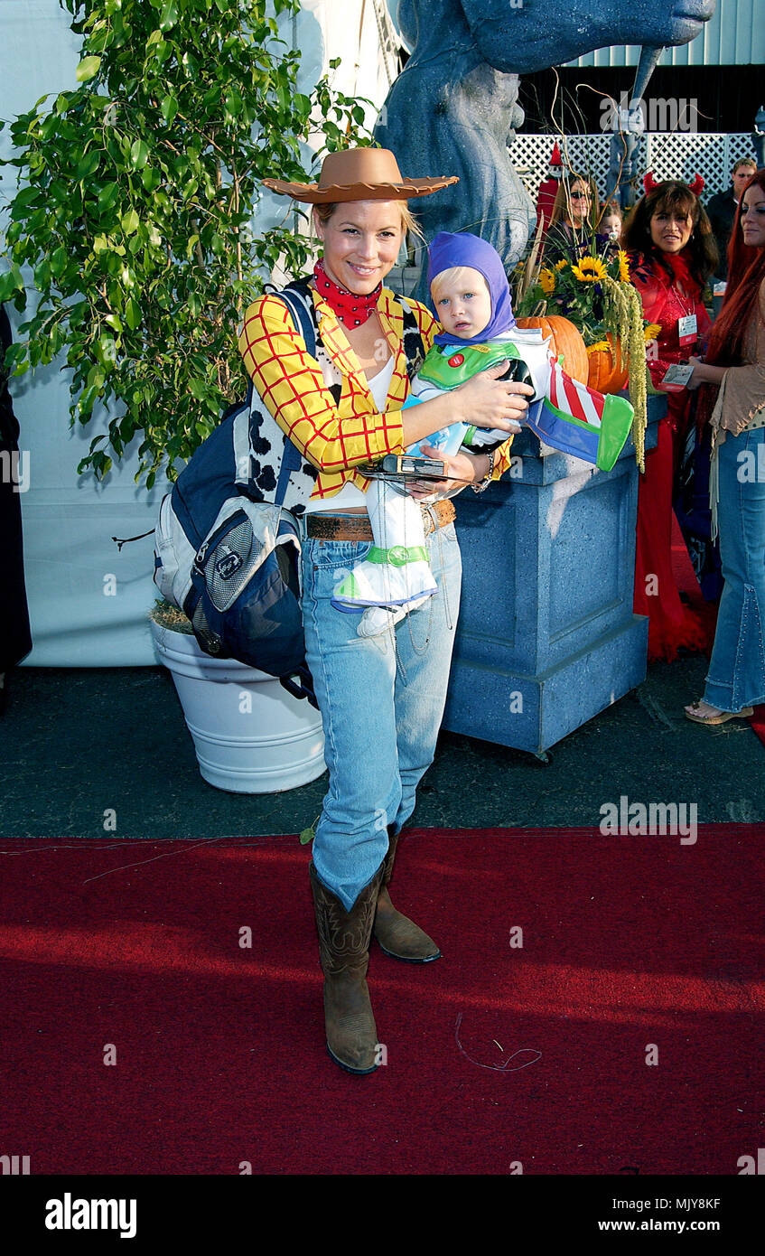 Maria Bello and son arriving at the 9th Annual Dream Halloween Los ...
