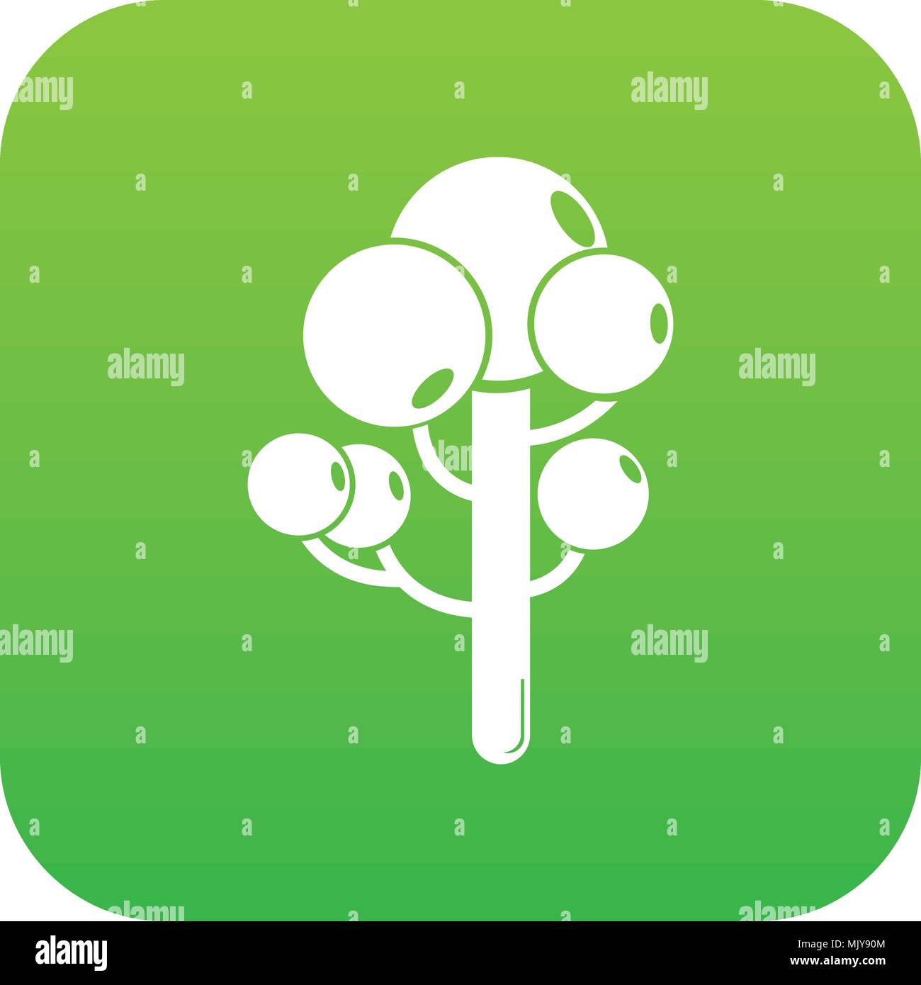 Tree icon green vector Stock Vector Image & Art - Alamy
