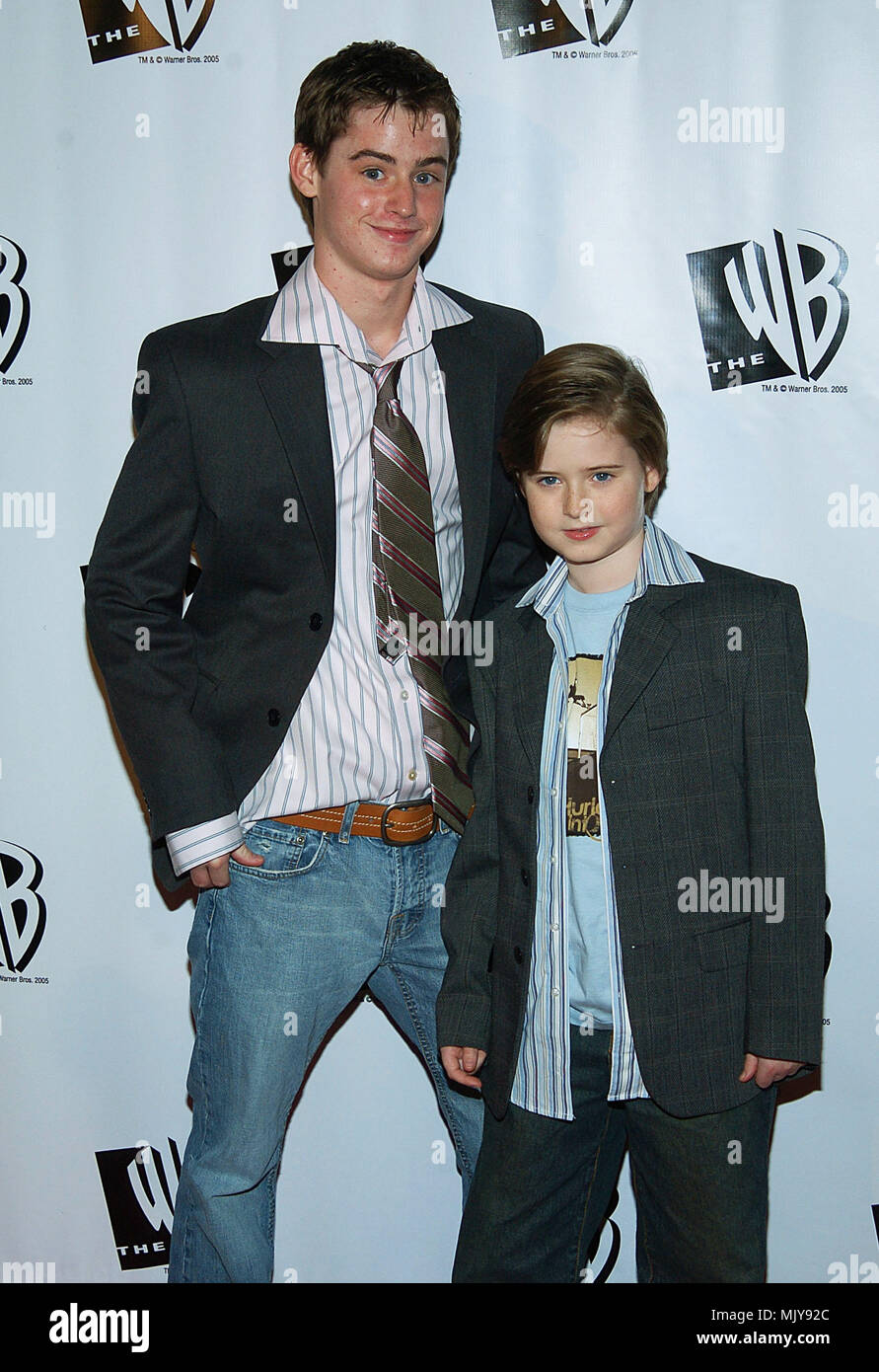 Nick Benson and his brother arriving at the WB - tca Winter Party on ...